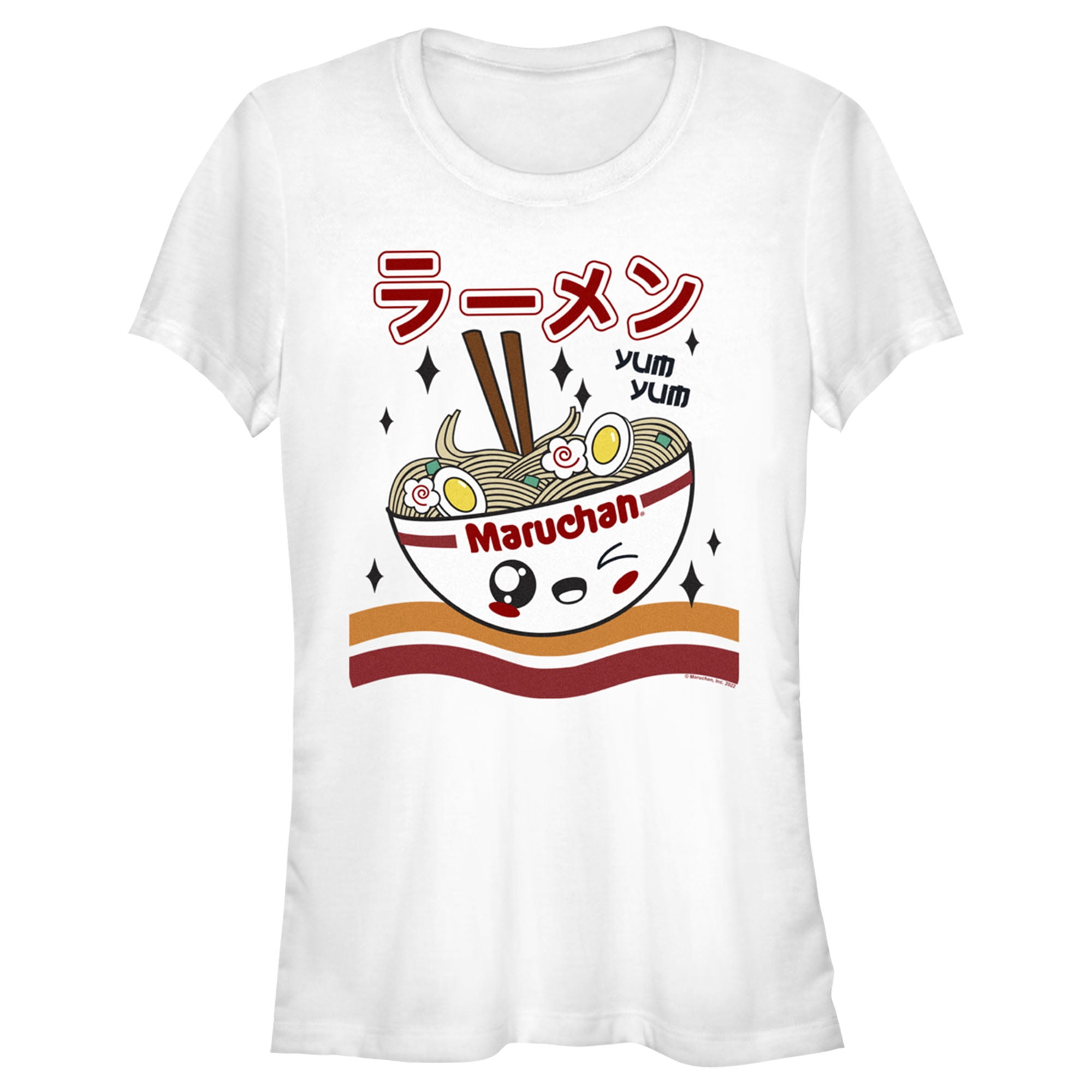 Junior's Maruchan Egg Drop Ramen Graphic Tee White 2X Large - Walmart.com