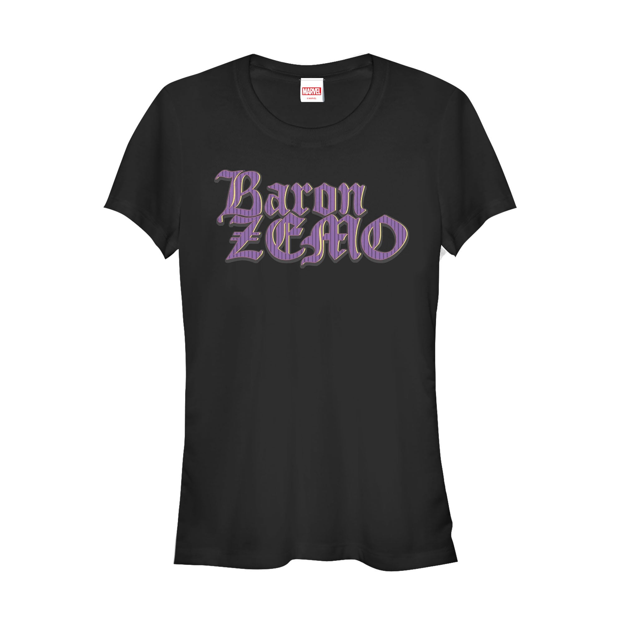 Junior's Marvel Baron Zemo Villain Logo Graphic Tee Black Medium ...