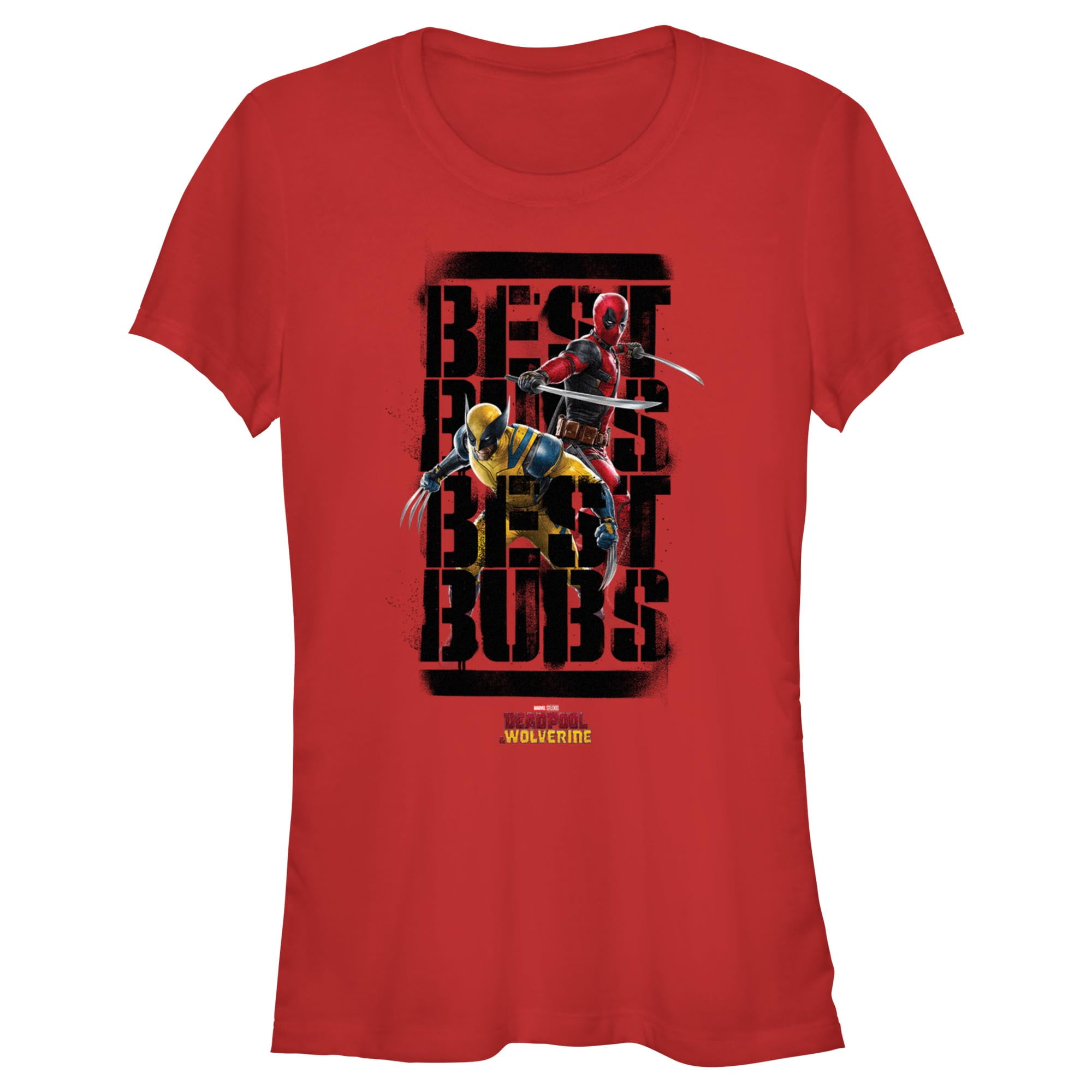 Junior's Marvel: Deadpool & Wolverine Best Bubs Graffiti Graphic T ...