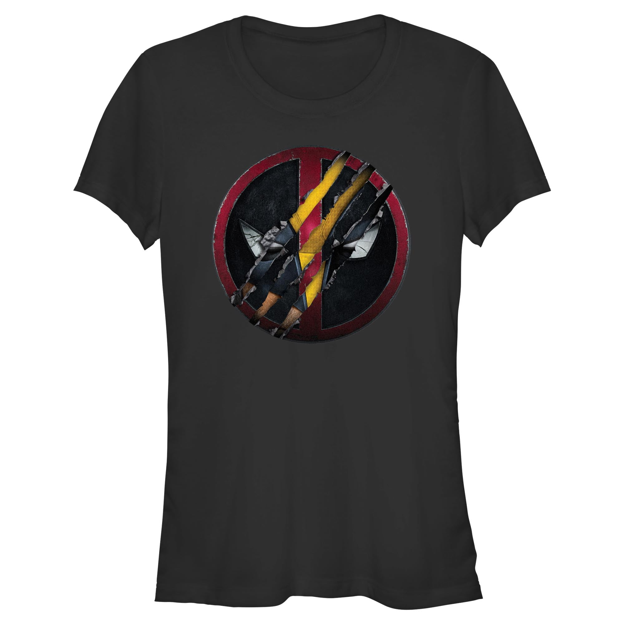 Junior's Marvel: Deadpool & Wolverine Claw Symbol Graphic T-Shirt ...
