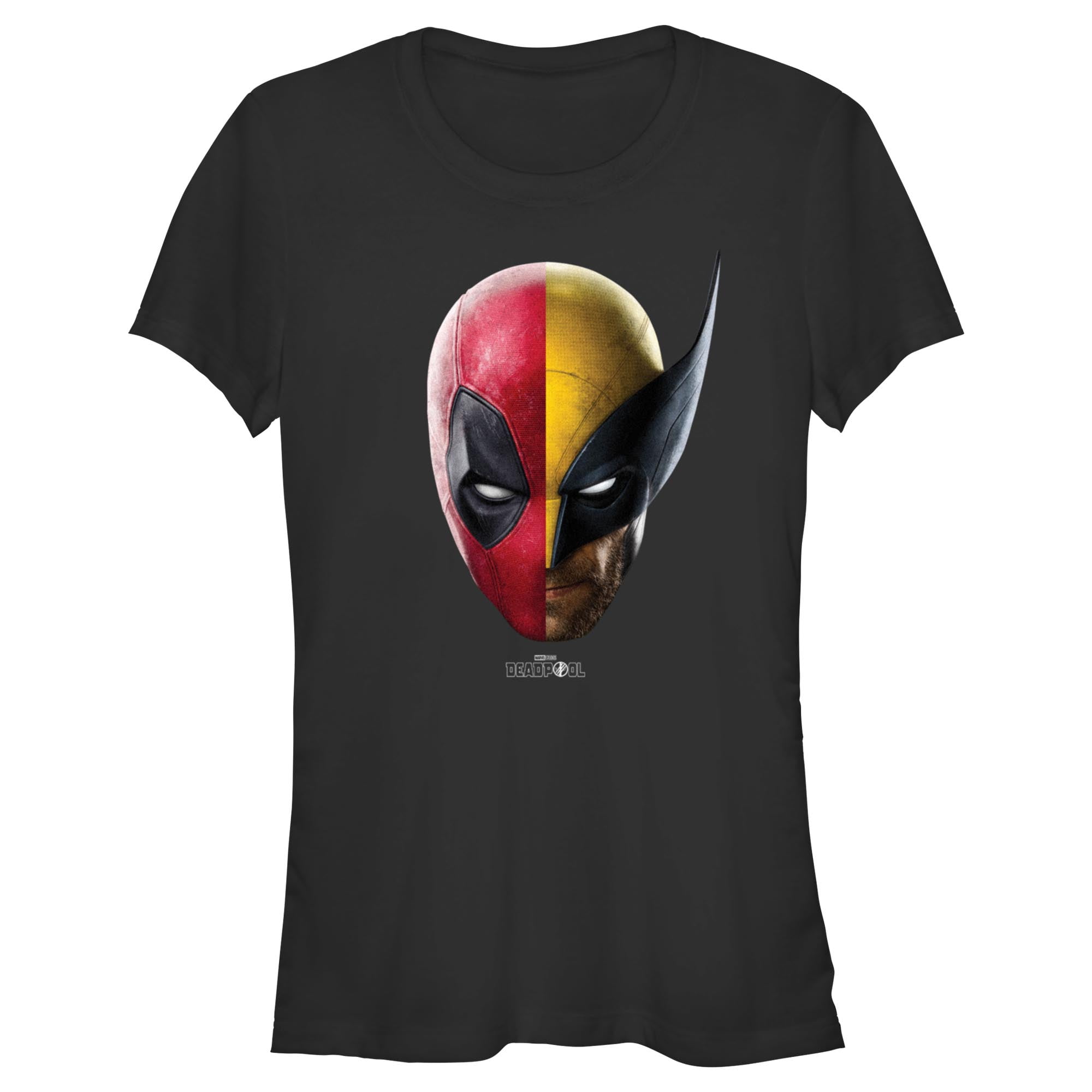 Junior's Marvel: Deadpool & Wolverine Half Portraits Graphic T-Shirt ...