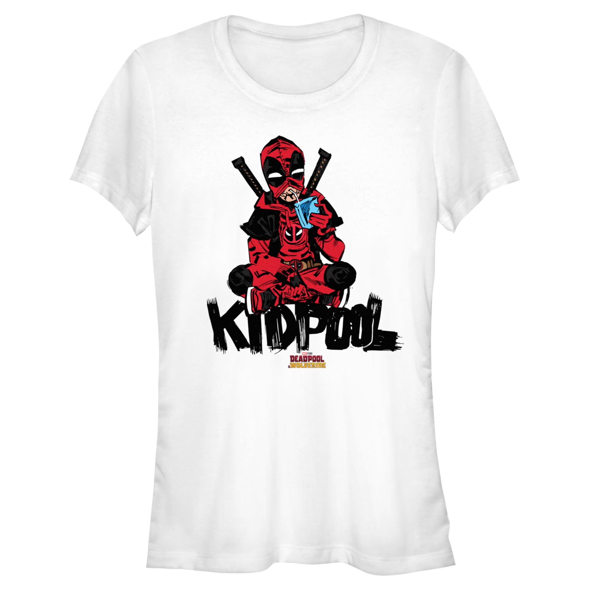 Junior's Marvel: Deadpool & Wolverine Kidpool Juice Graphic T-Shirt ...