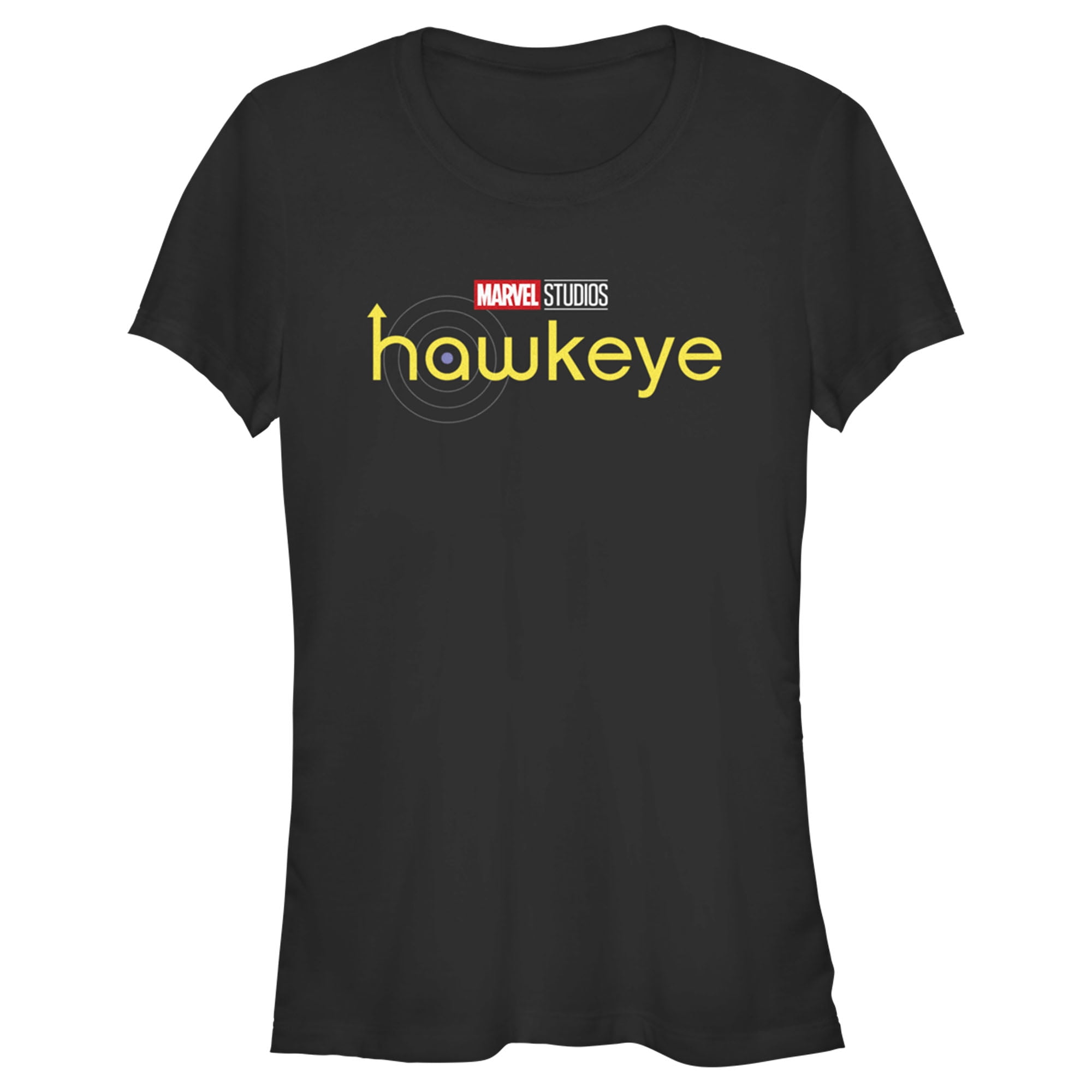 Junior's Marvel Hawkeye Logo Graphic Tee Black Large - Walmart.com