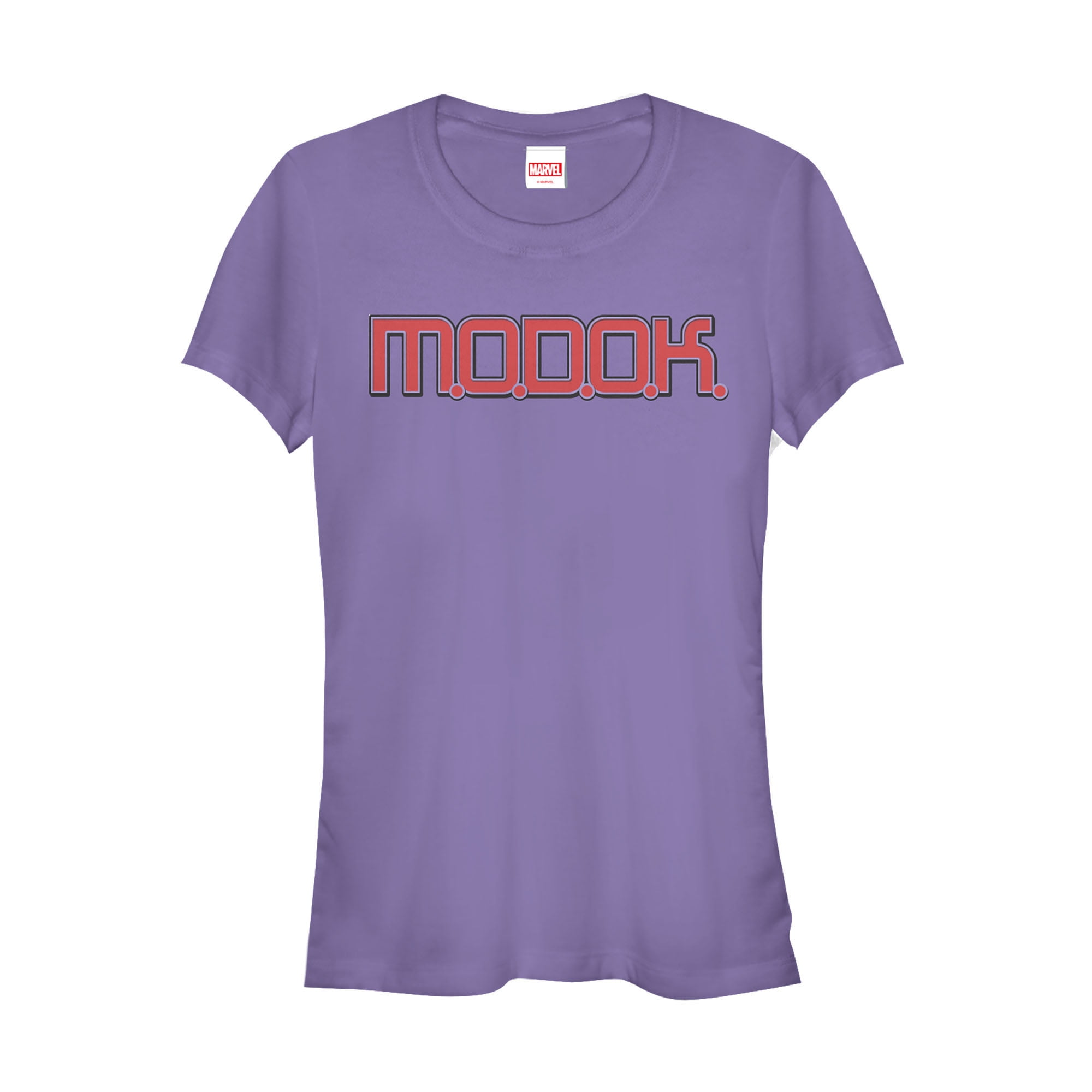 Junior's Marvel MODOK Villain Logo Graphic Tee Purple Small - Walmart.com