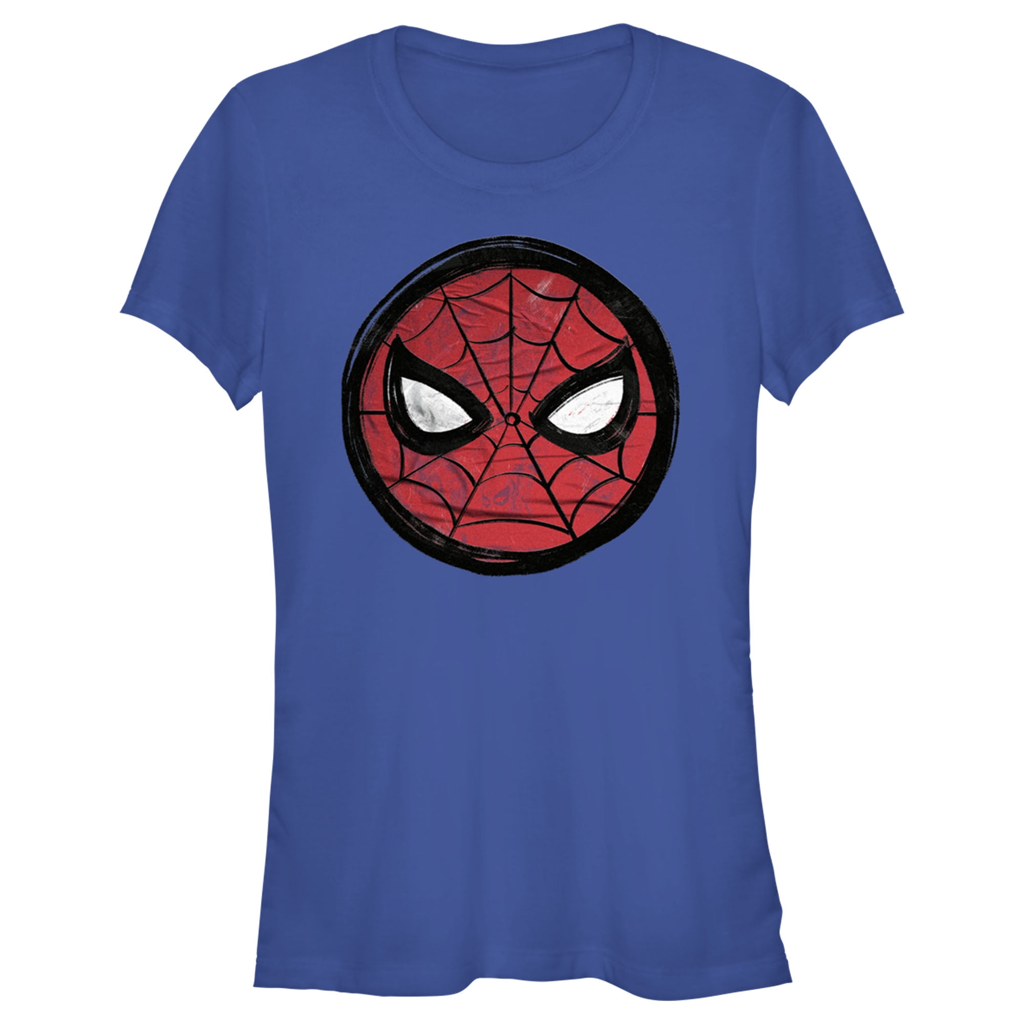 Junior's Marvel Spider-Man Beyond Amazing SPIDEY SKETCH CIRCLE T-Shirt ...