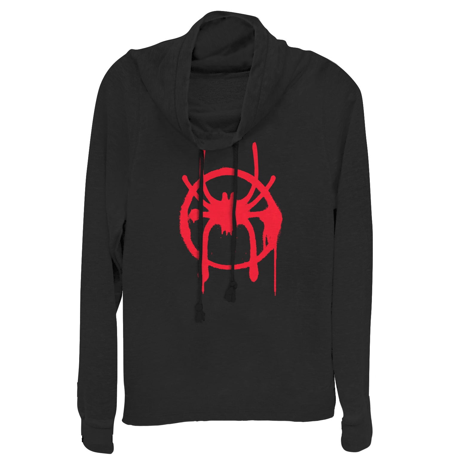 Junior's Marvel Spider-Man: Into the Spider-Verse Symbol Cowl Neck ...