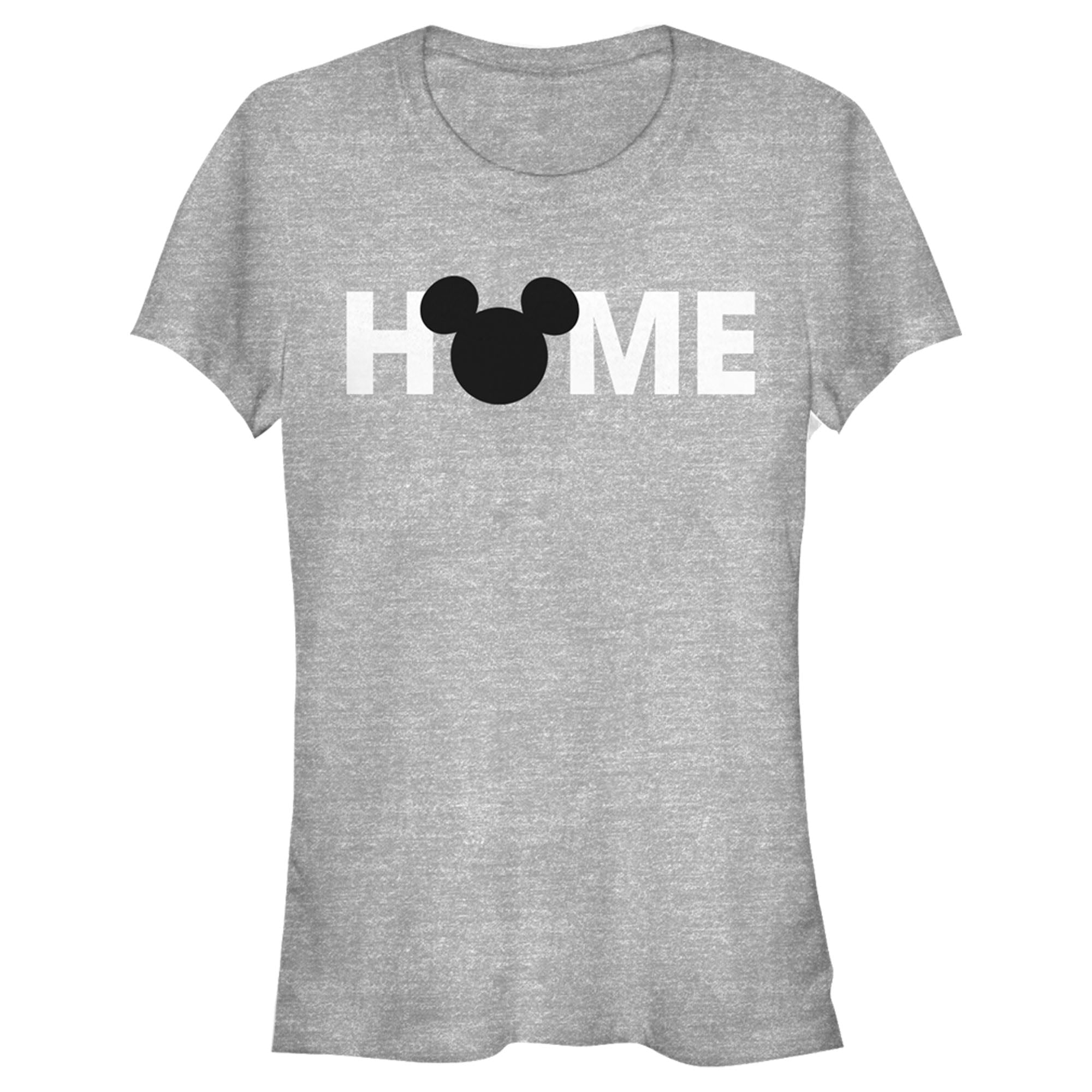 Junior's Mickey & Friends Home Mickey Mouse Logo Graphic Tee Athletic ...