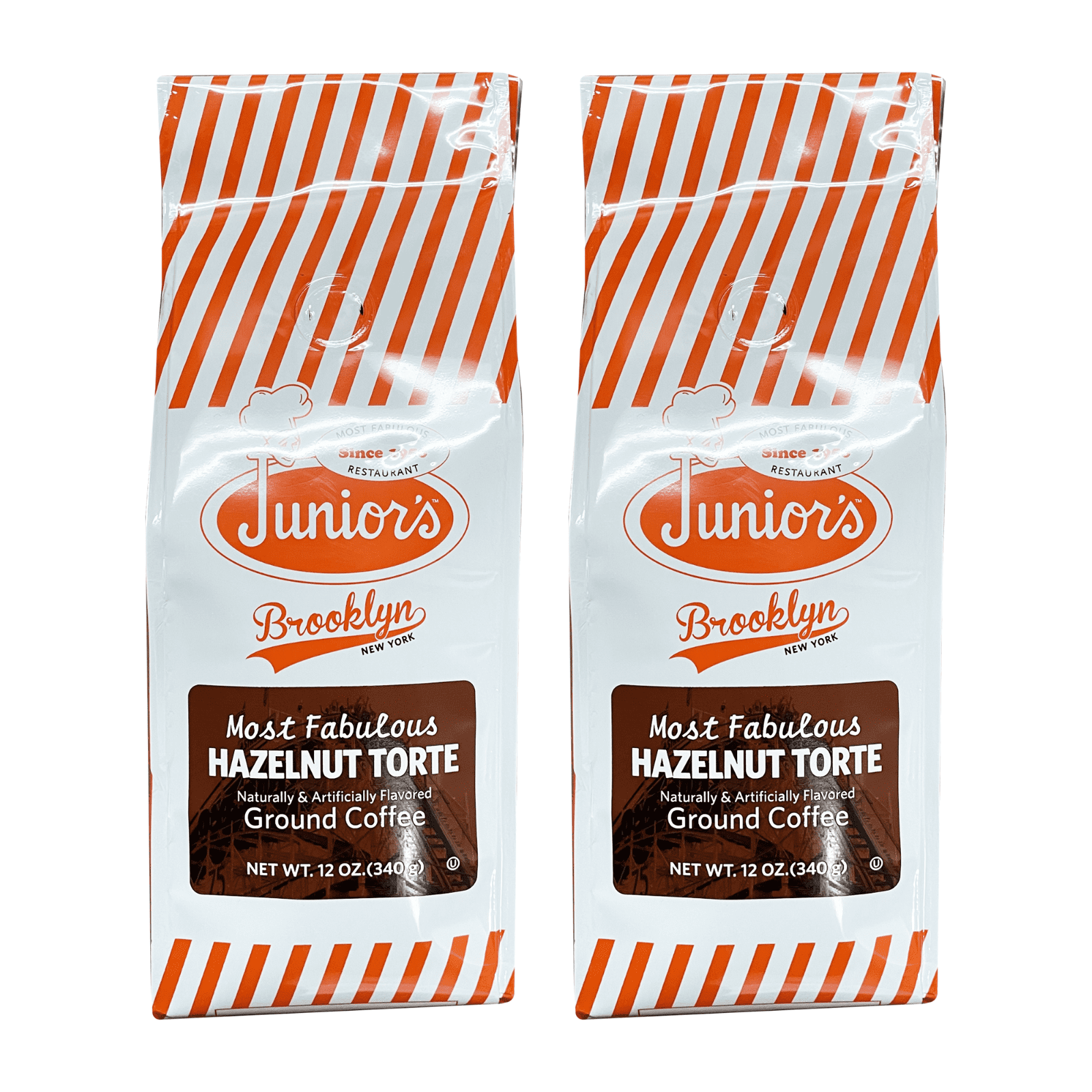 Junior's Most Fabulous Hazelnut Torte, Medium Roast Ground Coffee, 2/12 ...