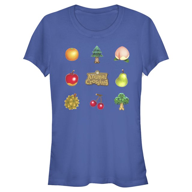 Junior's Nintendo Animal Crossing Items Found Title Logo Graphic Tee ...