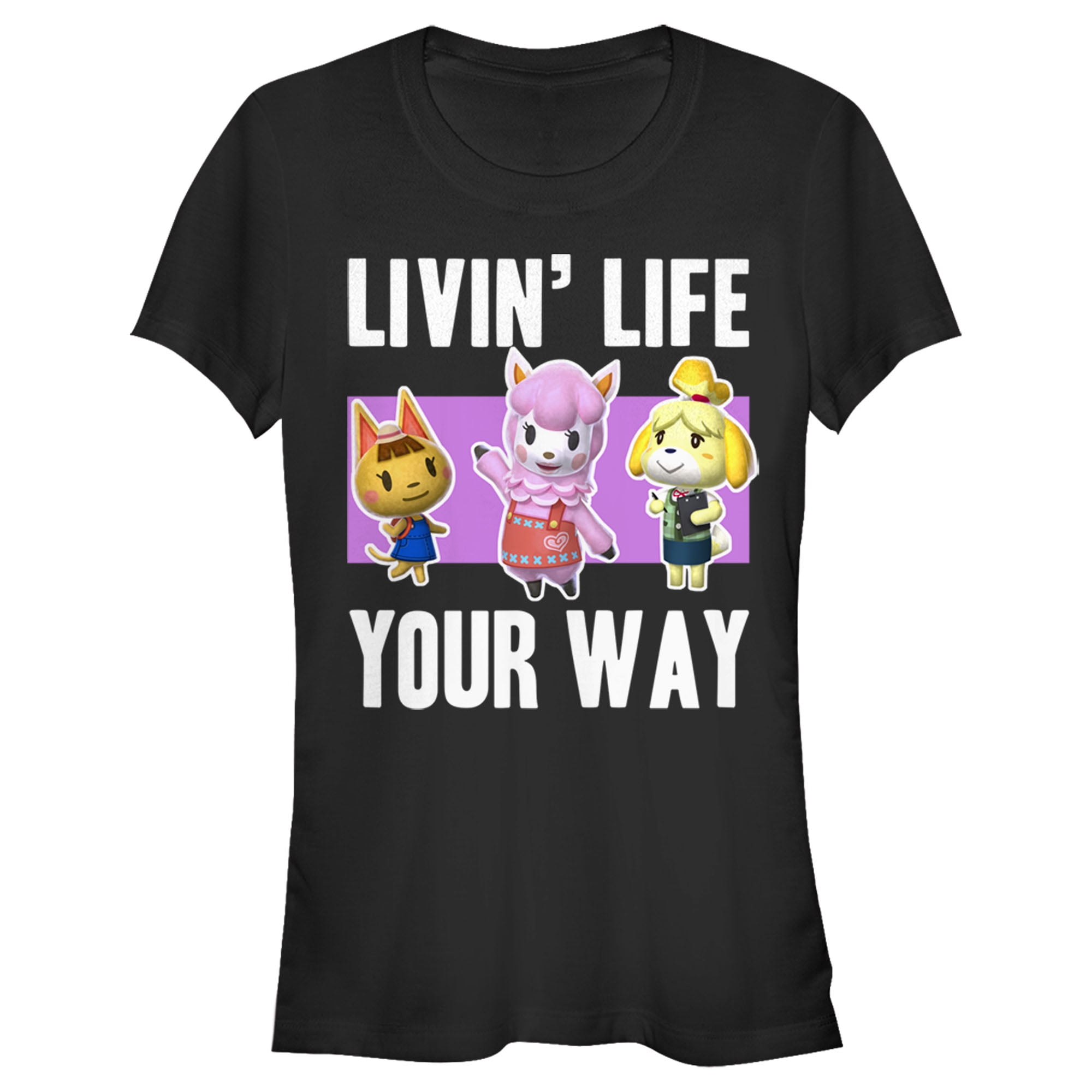 Junior's Nintendo Animal Crossing Living Life Your Way Graphic Tee ...