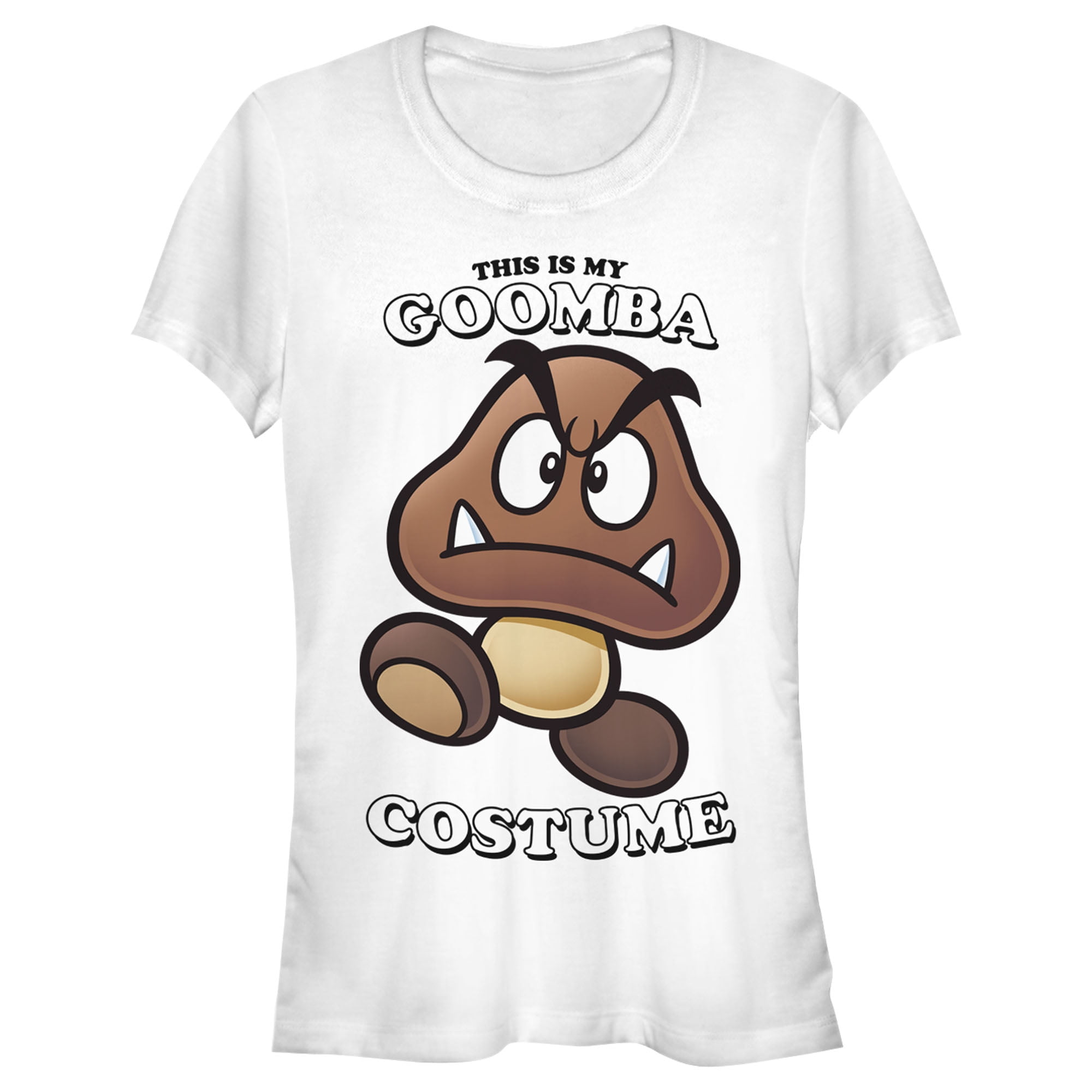 Junior's Nintendo Goomba Costume Graphic T-Shirt - Walmart.com