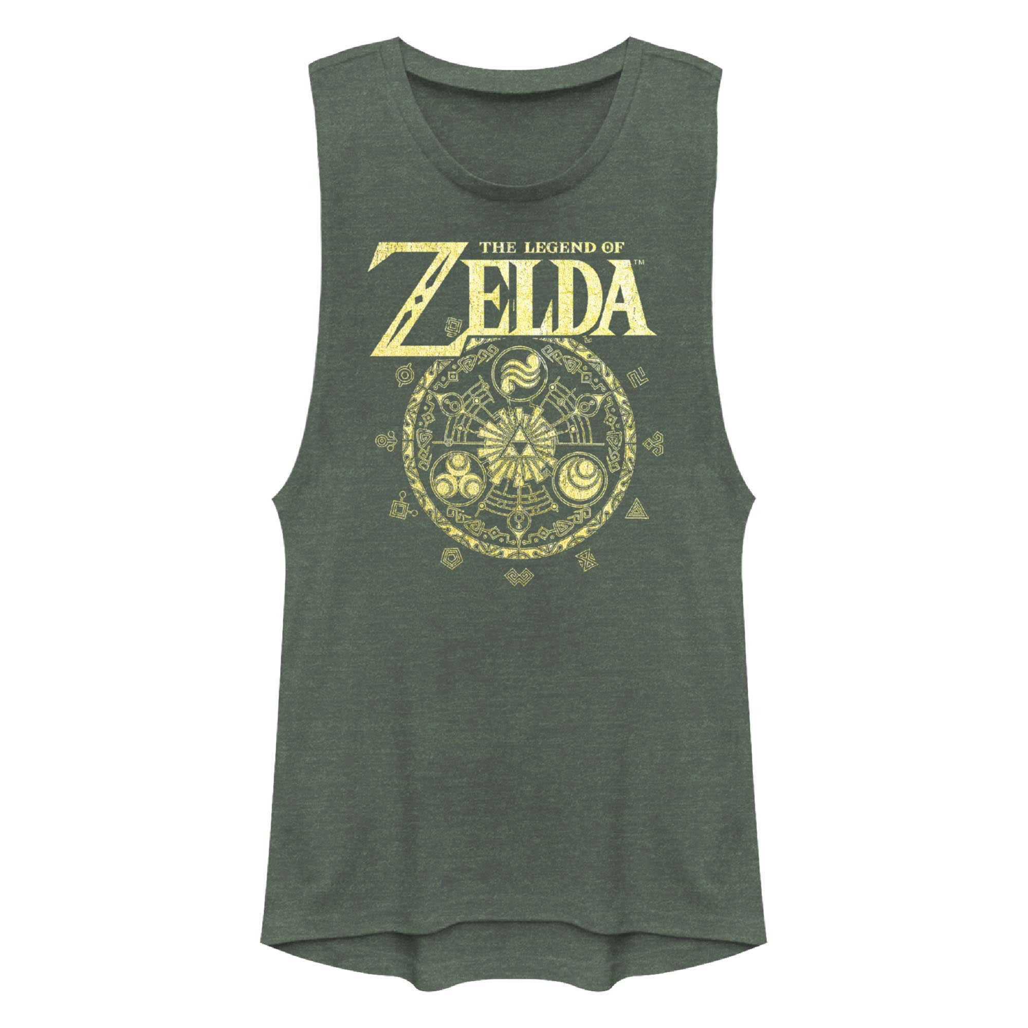 Junior's Nintendo Hyrule History Book Logo Festival Muscle Graphic T ...
