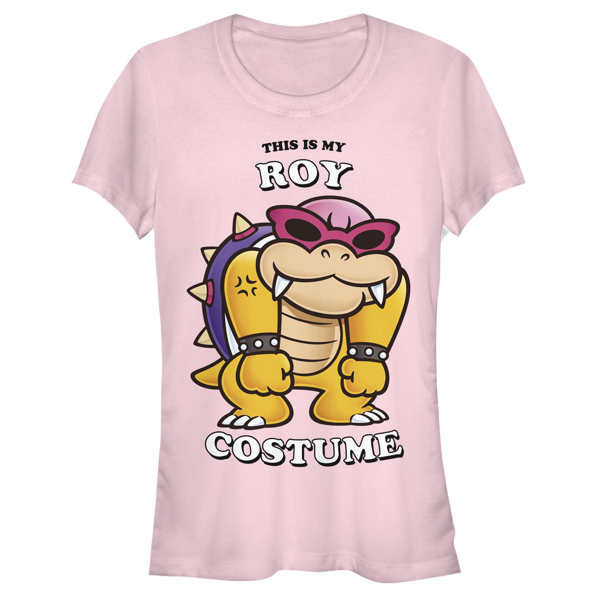 Junior's Nintendo Roy Costume Graphic Tee Light Pink Medium - Walmart.com