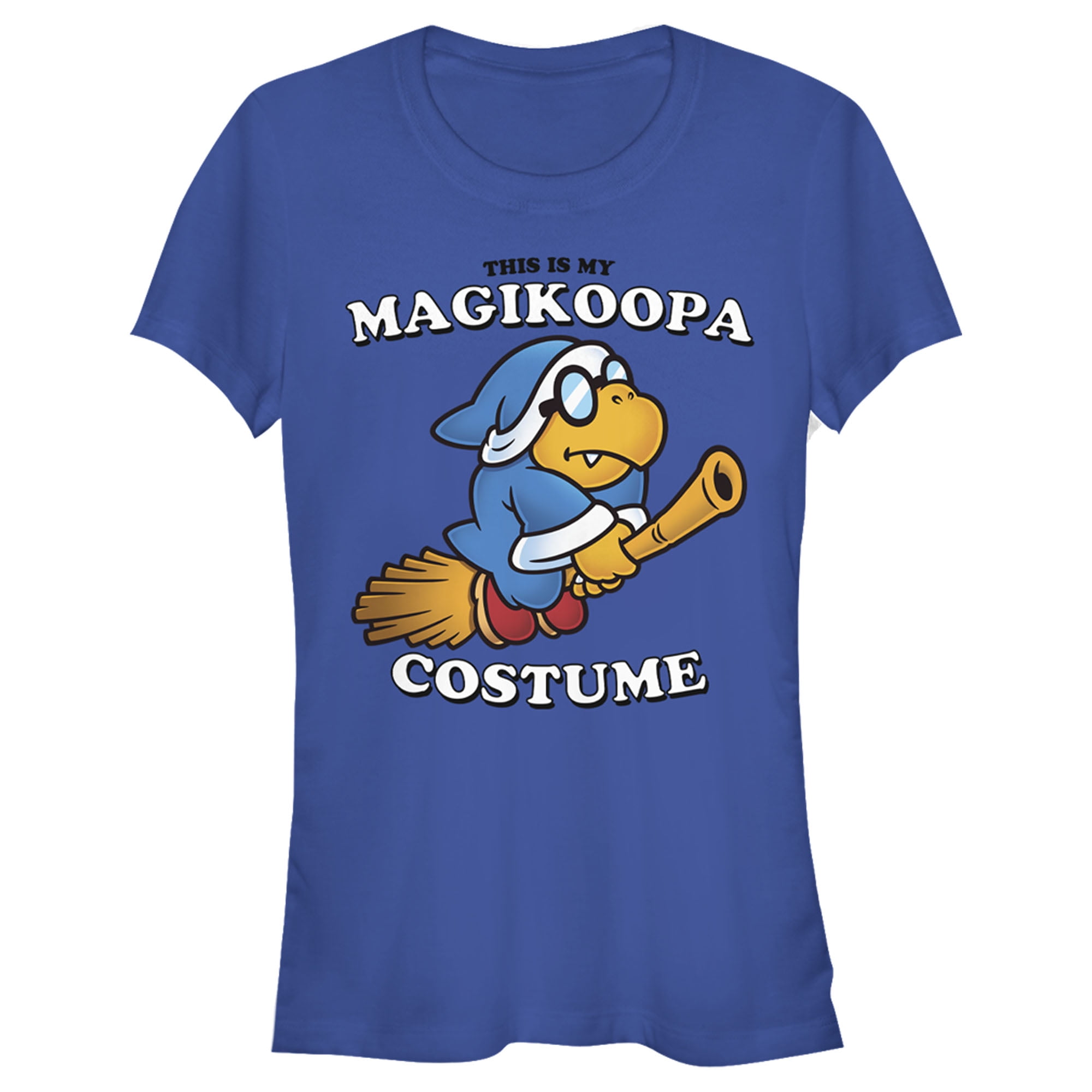 Junior's Nintendo This is my Magikoopa Costume Graphic Tee Royal Blue ...