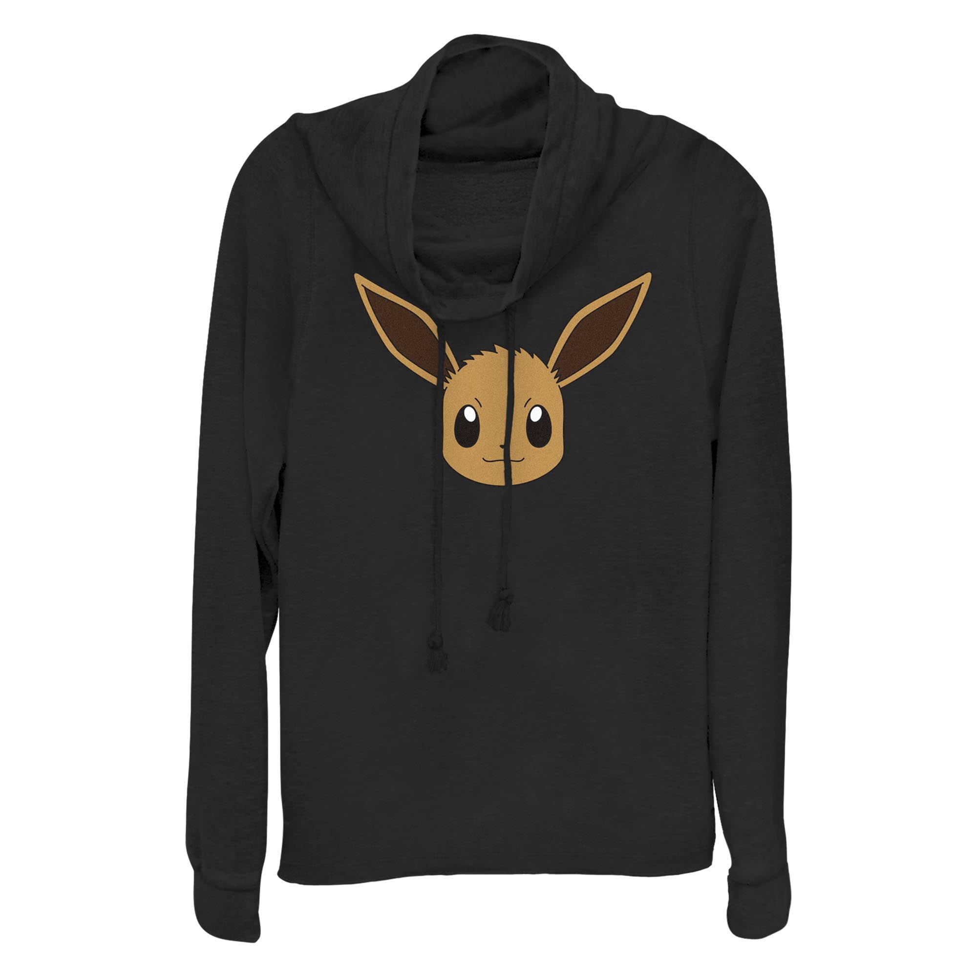 Junior's Pokemon Eevee Face Cowl Neck Sweatshirt - Walmart.com