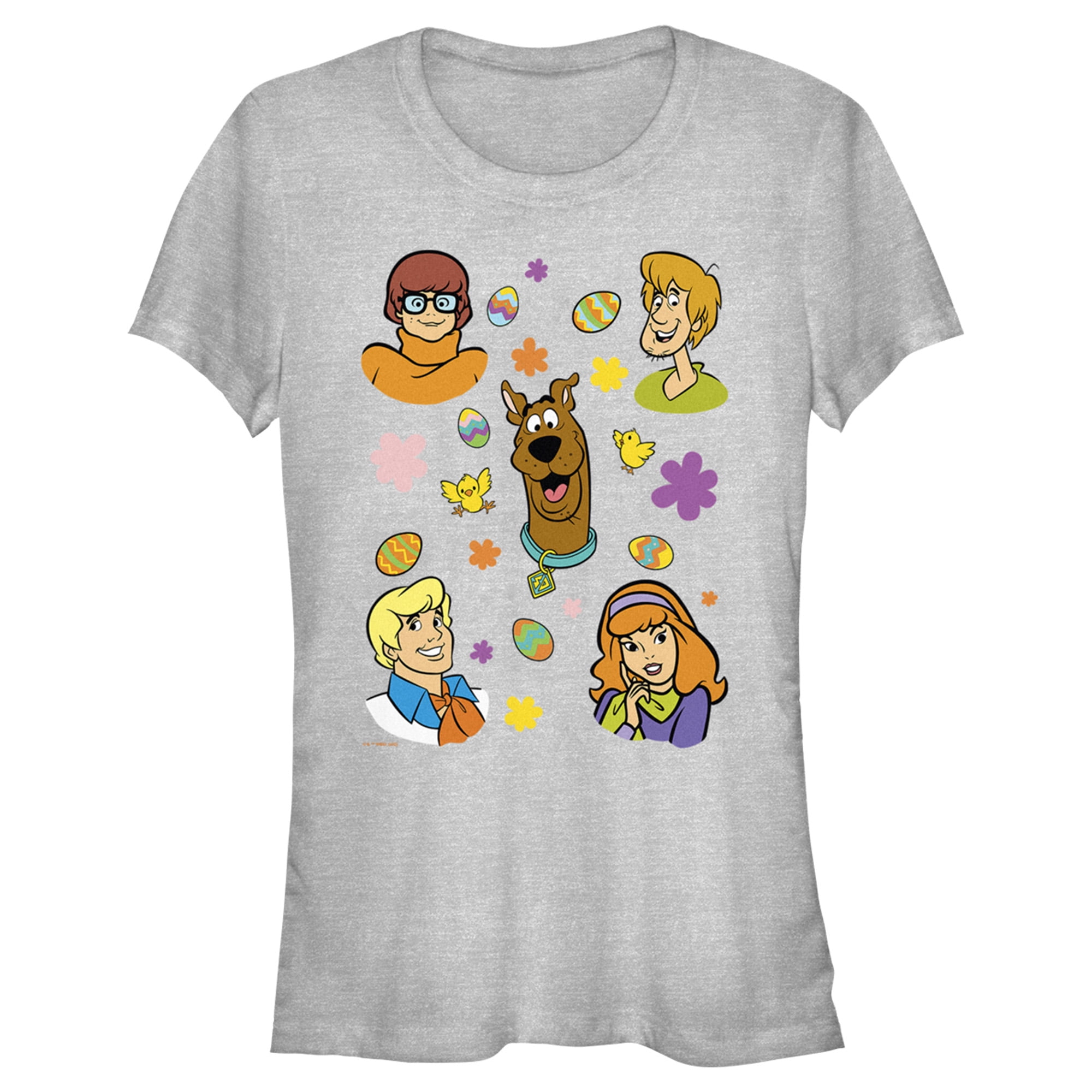 Junior's Scooby Doo Easter Eggy Gang Graphic Tee Athletic Heather 2X ...