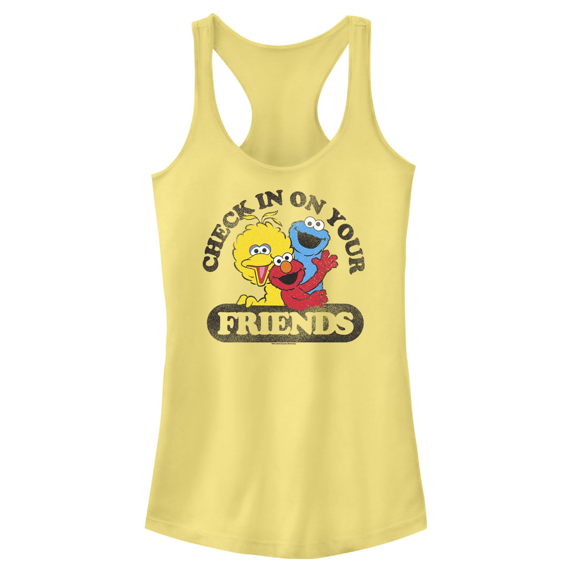 Junior's Sesame Street Checking In on Friends Racerback Tank Top ...
