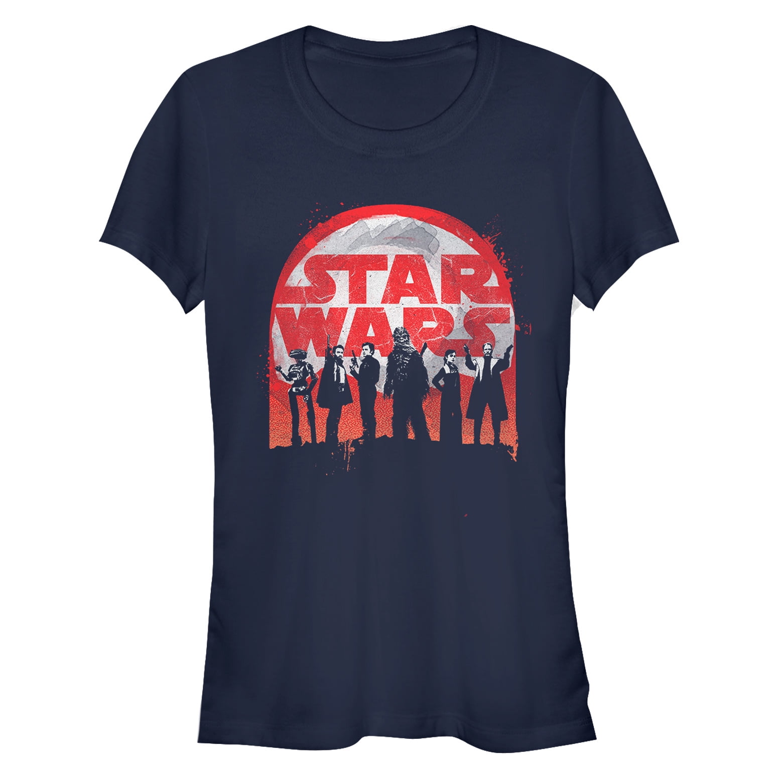 Junior's Solo: A Star Wars Story Logo Character Splatter Print Graphic ...