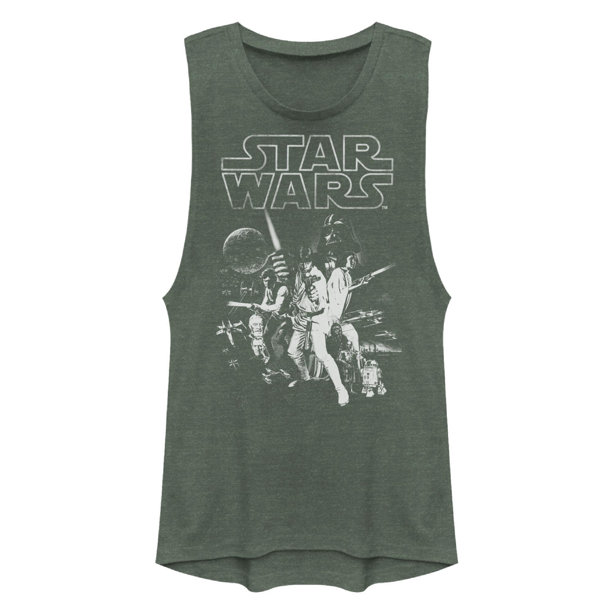 Junior's Star Wars: A New Hope Classic Poster Festival Muscle Graphic T ...