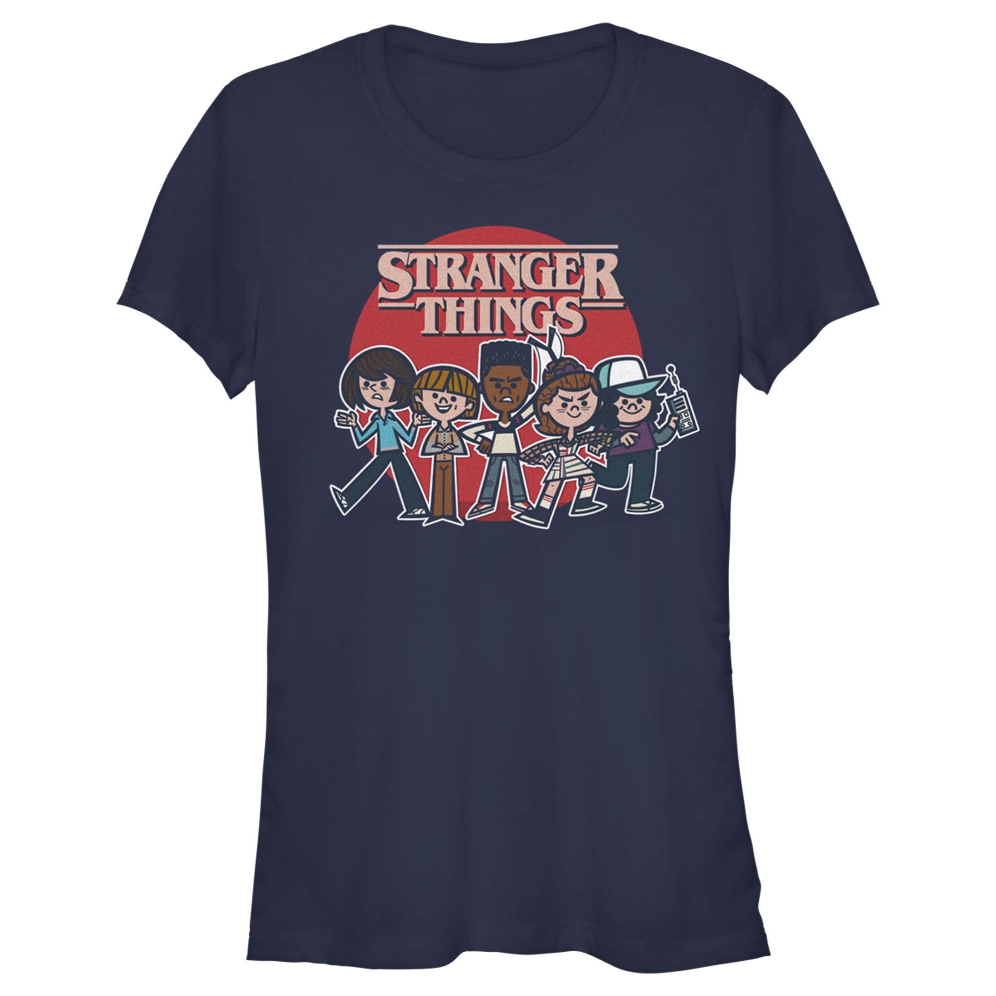Netflix Junior's Stranger Things Cartoon Gang Graphic T-Shirt - Walmart.com
