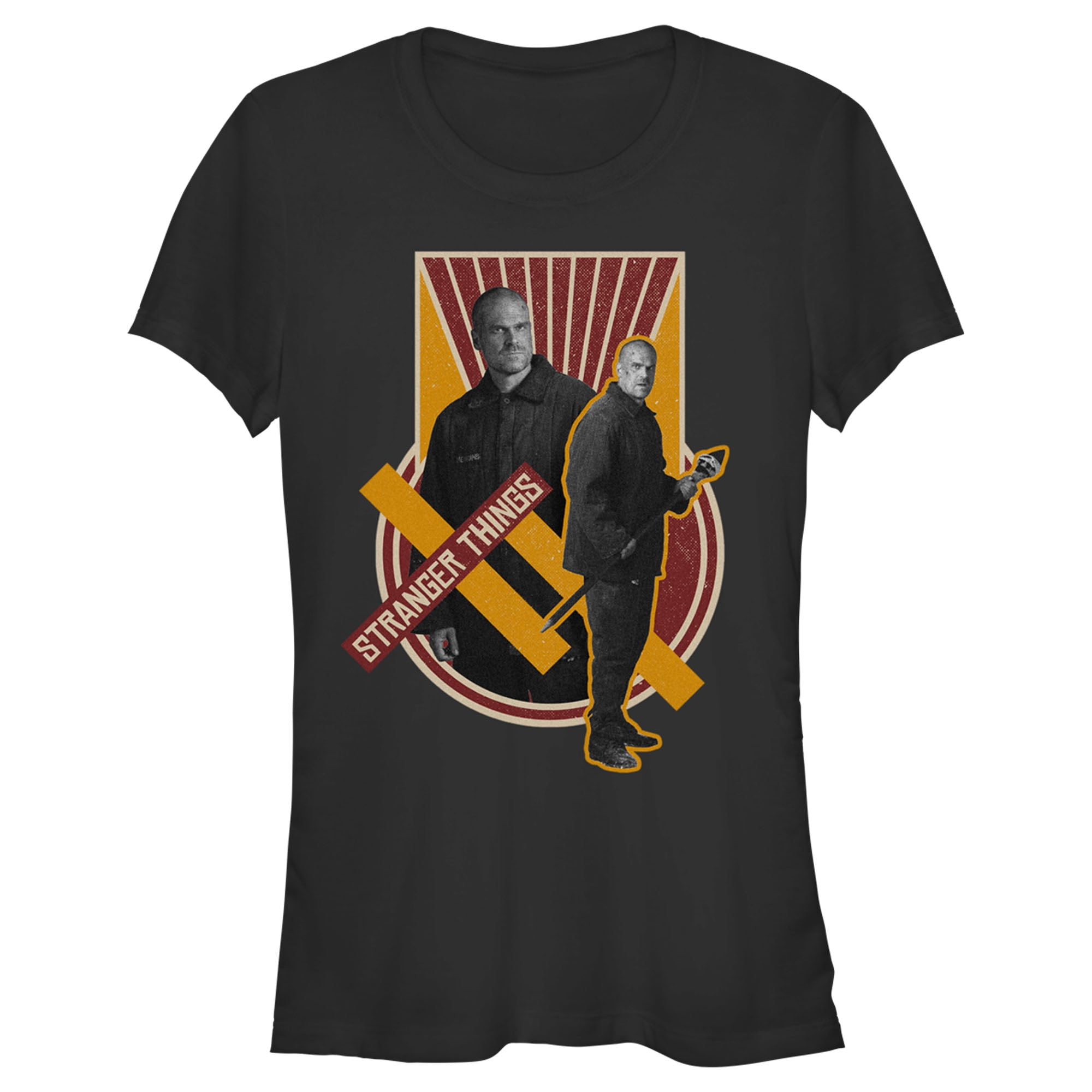 Junior's Stranger Things Jim Hopper Portrait Graphic T-Shirt - Walmart.com