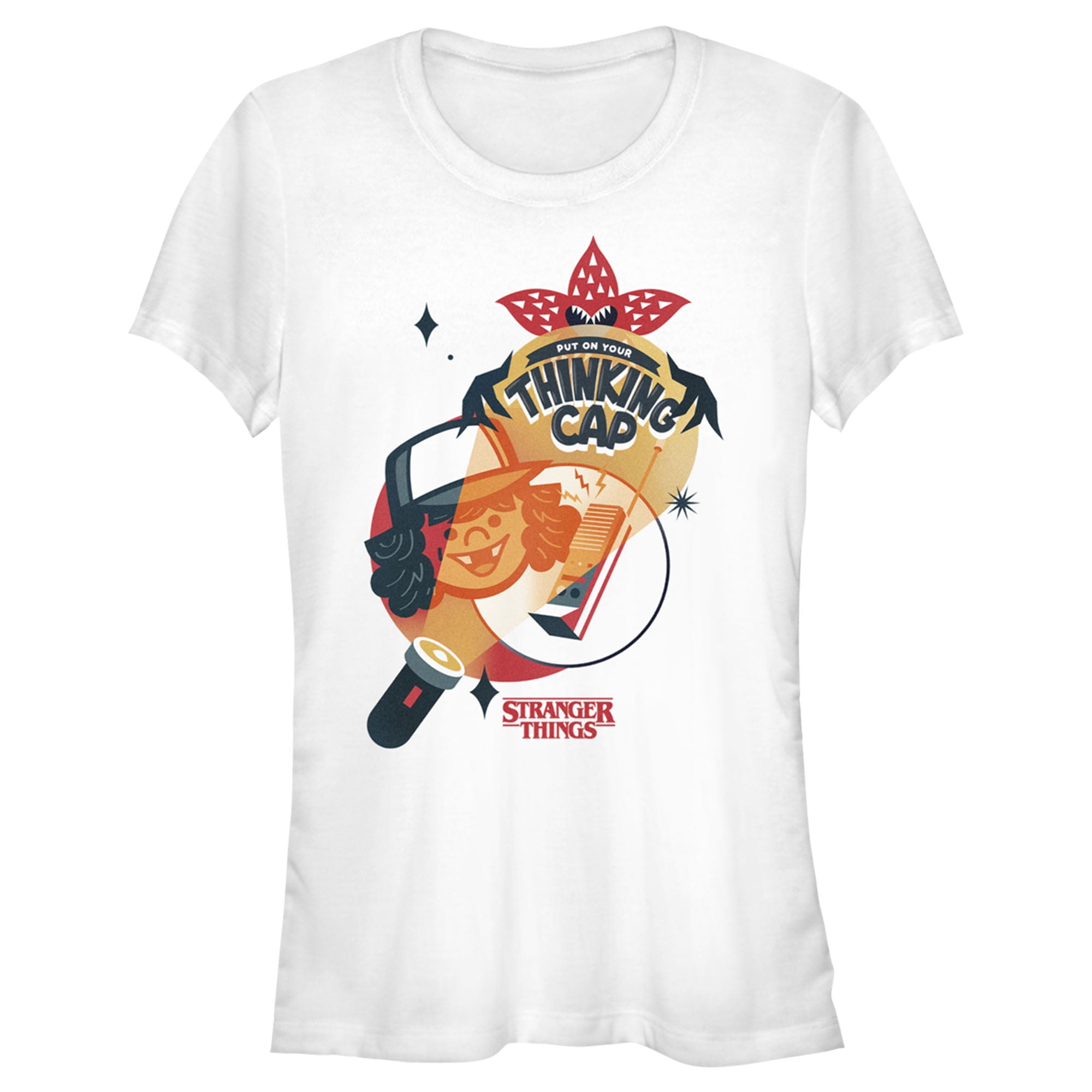 Netflix Junior's Stranger Things Put on Your Thinking Cap Graphic T ...