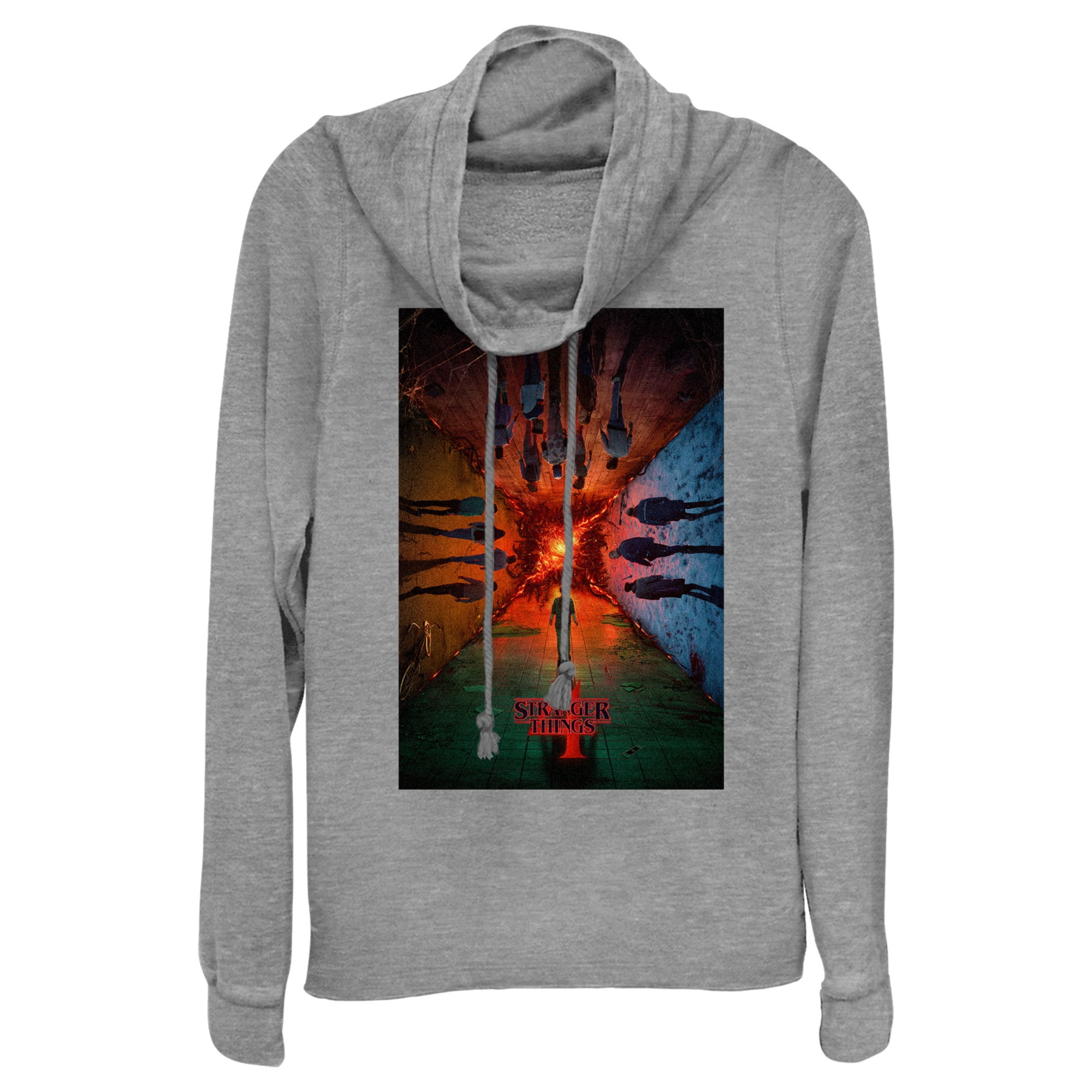 Junior's Stranger Things The Rift Has Many Dimensions Poster Cowl Neck ...