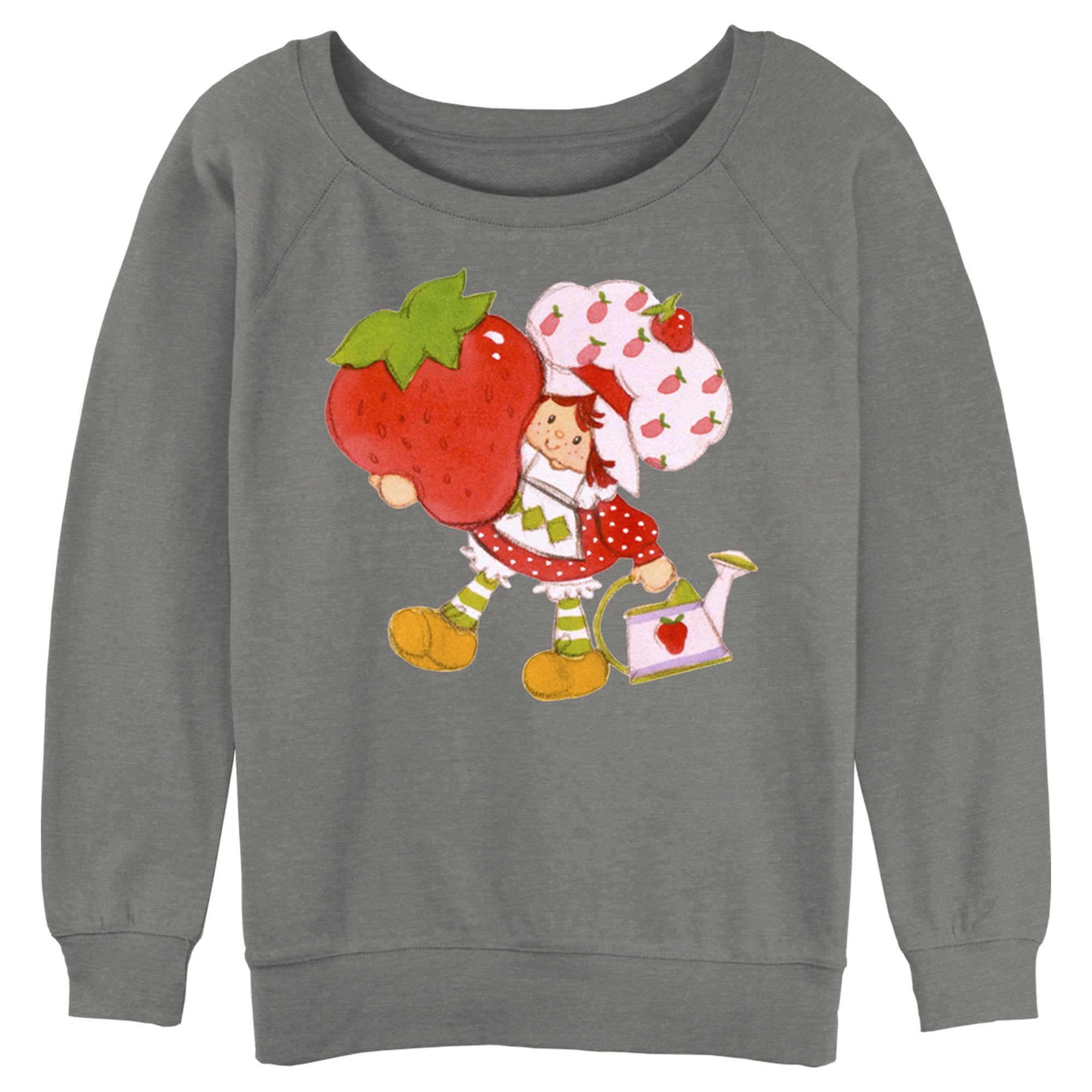 Junior's Strawberry Shortcake Cute Berry Gardener Sweatshirt - Walmart.com