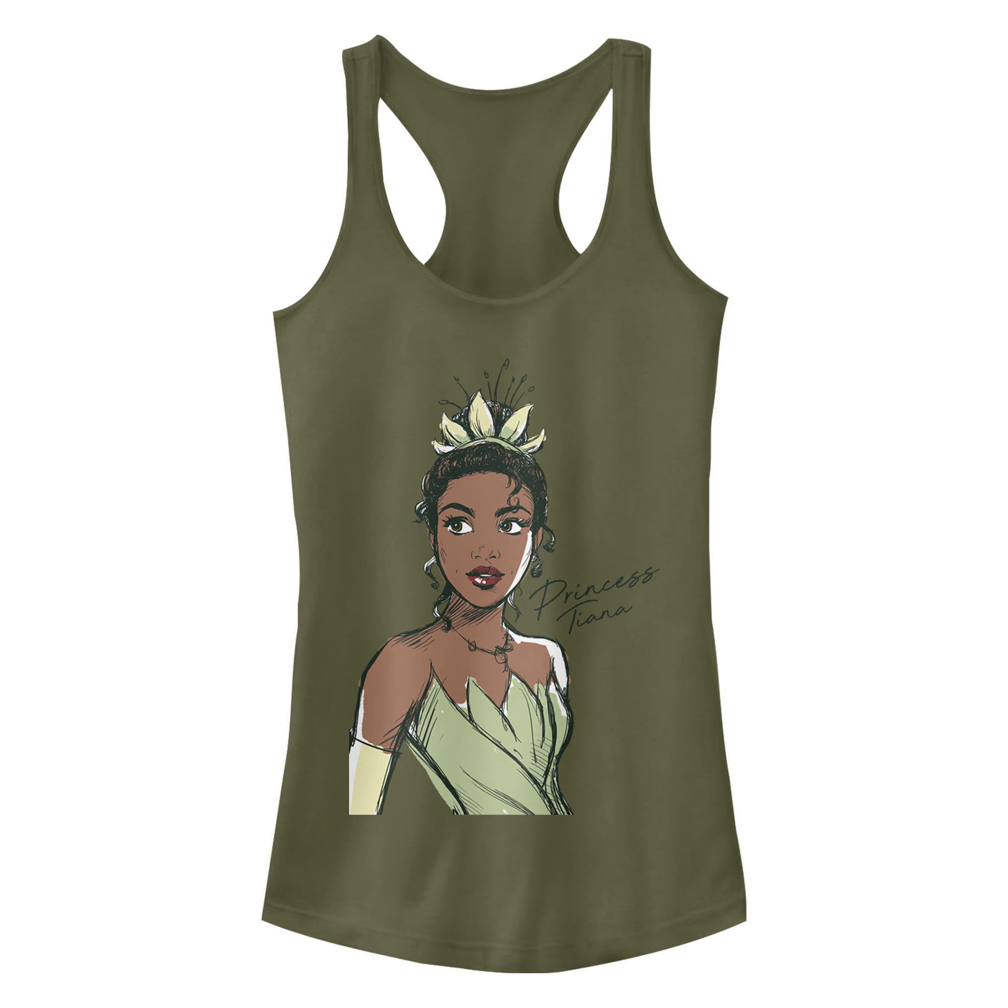 Junior's The Princess and the Frog Tiana Portrait Racerback Tank Top ...
