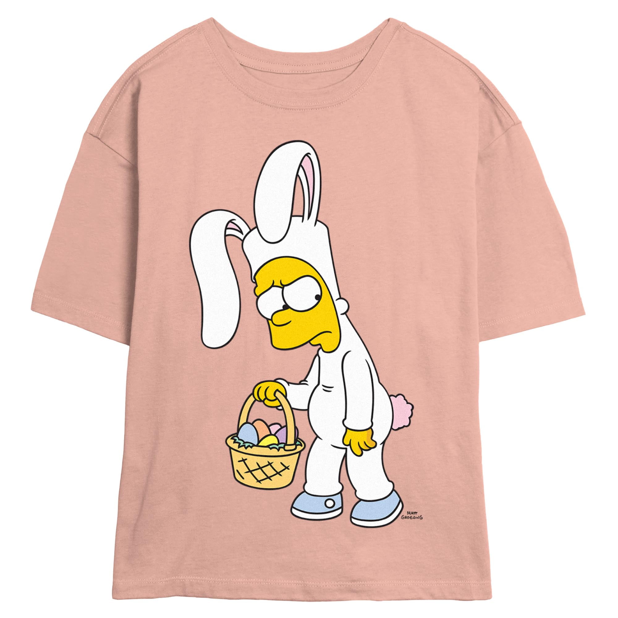 Junior's The Simpsons Bart Bunny Suit Graphic T-Shirt - Walmart.com