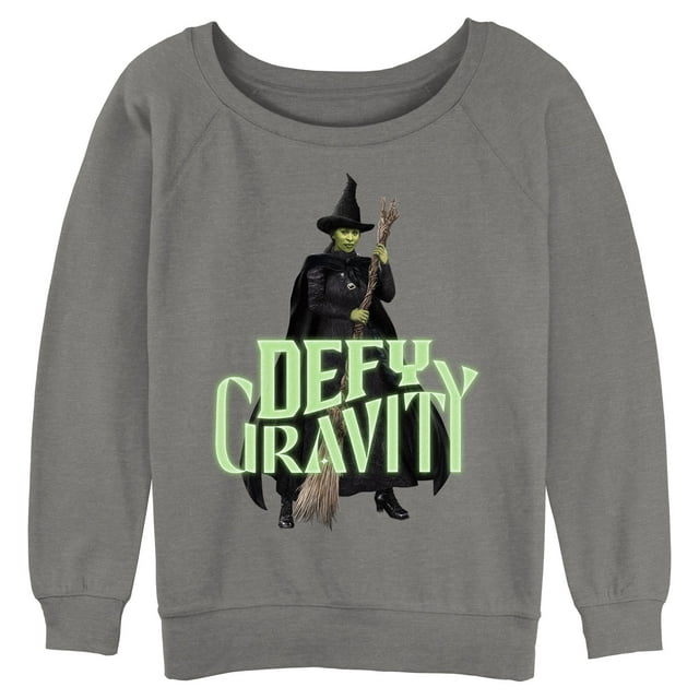 Junior's Wicked Elphaba Defy Gravity Sweatshirt - Walmart.com