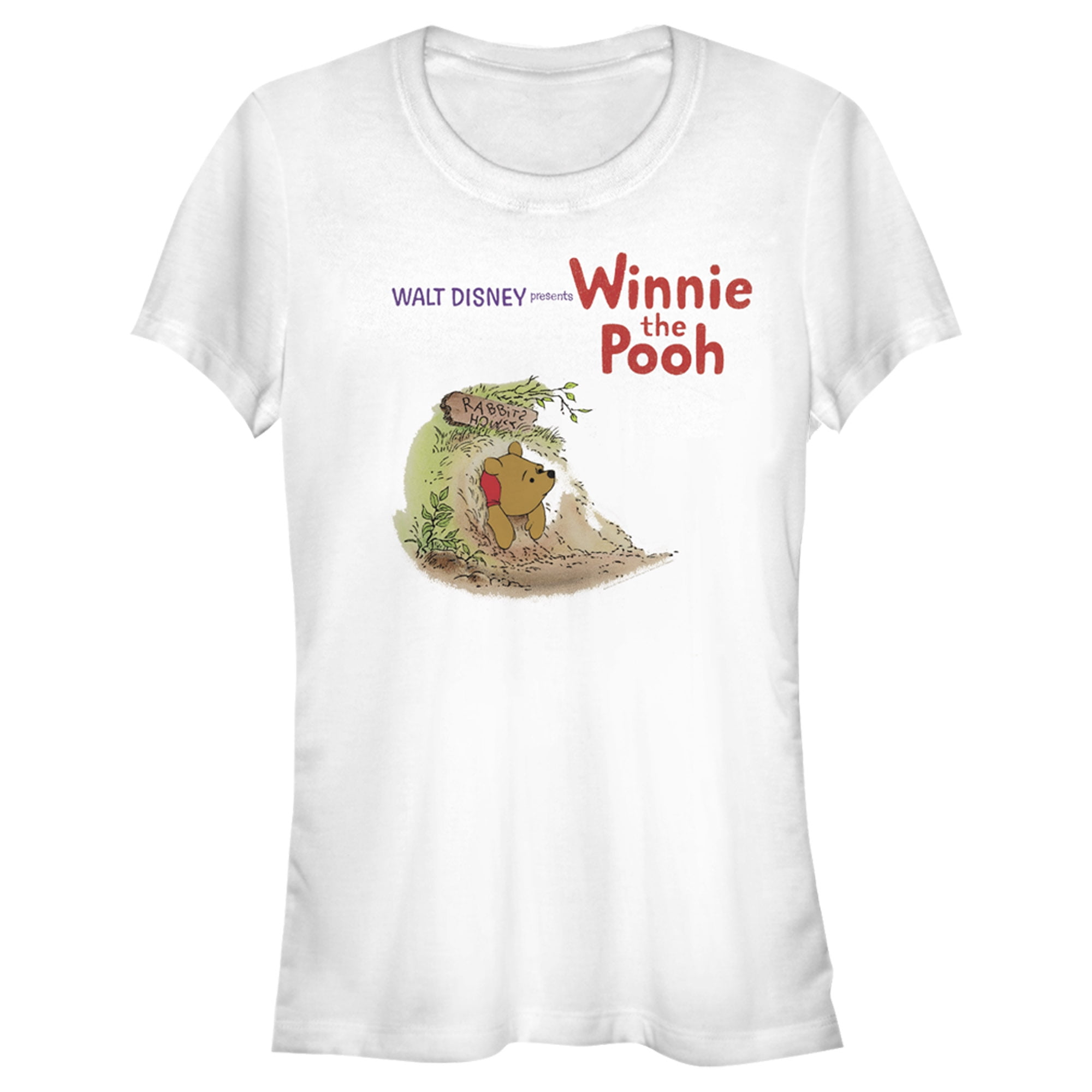 Junior's Winnie the Pooh Stuck in Rabbit's House Graphic Tee White ...