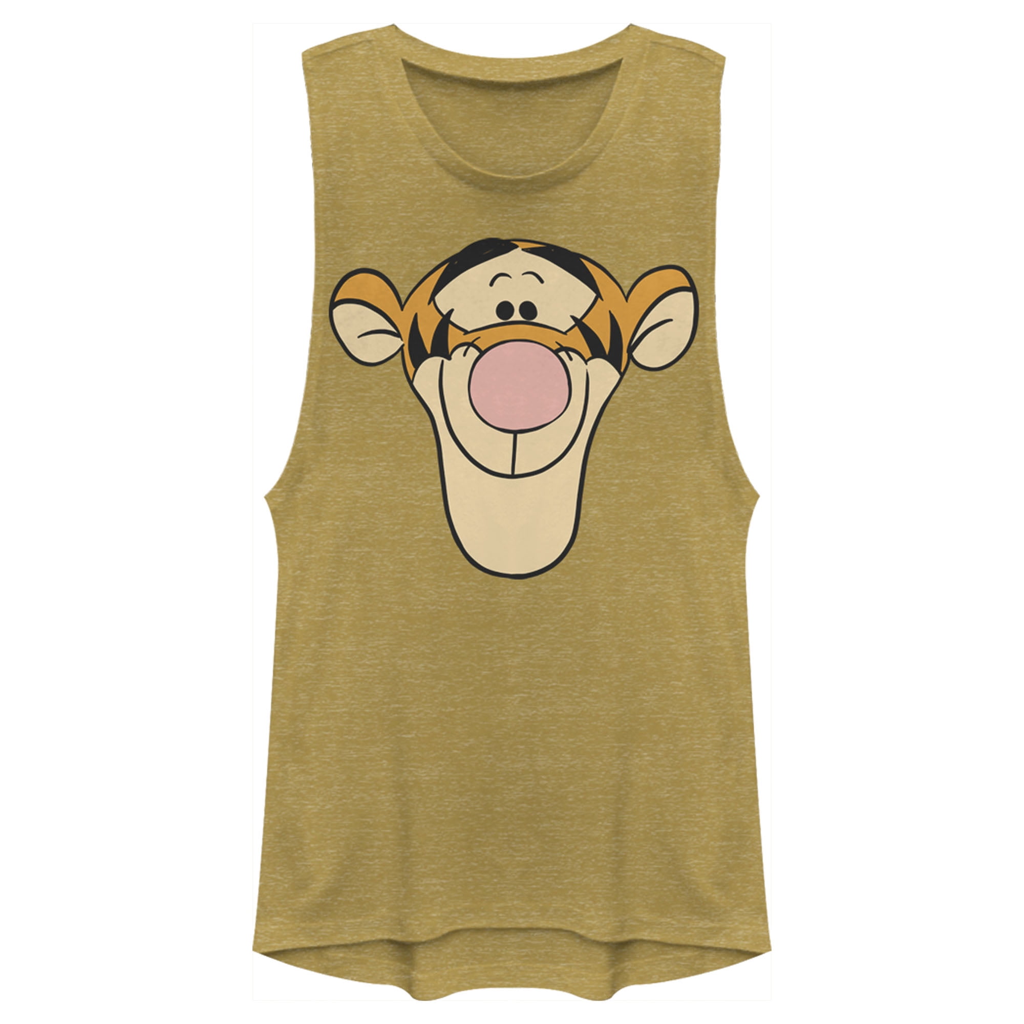 Junior's Winnie the Pooh Tigger Big Face Festival Muscle Graphic Tee ...