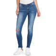 Juniors' Billie 30" Inseam Ripped Knee Skinny Jeans - Walmart.com
