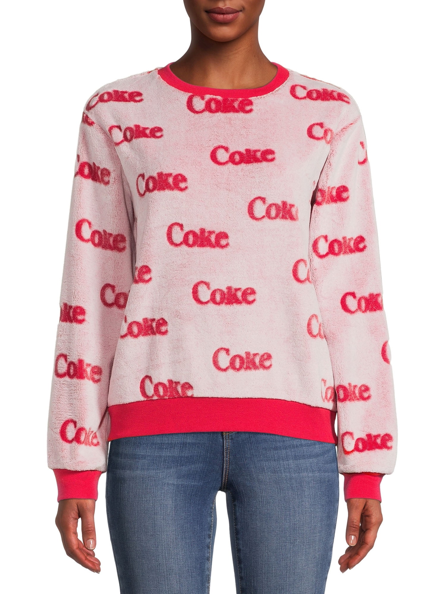 Juniors Coca-Cola Pullover Fleece - Walmart.com