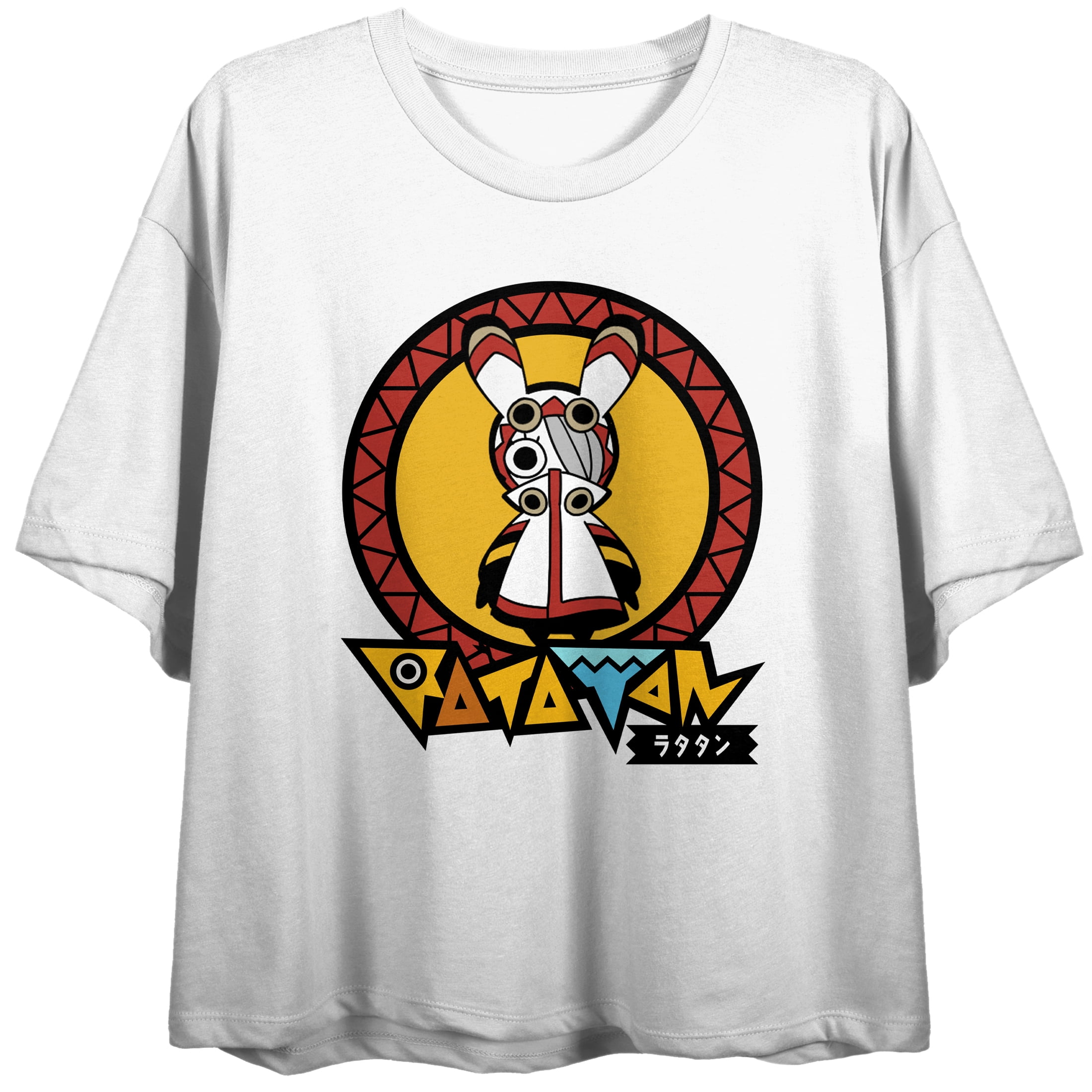 Ratatan PYOKORAPPA, Logo text on White Short Sleeve Adult Crop T-Shirt ...