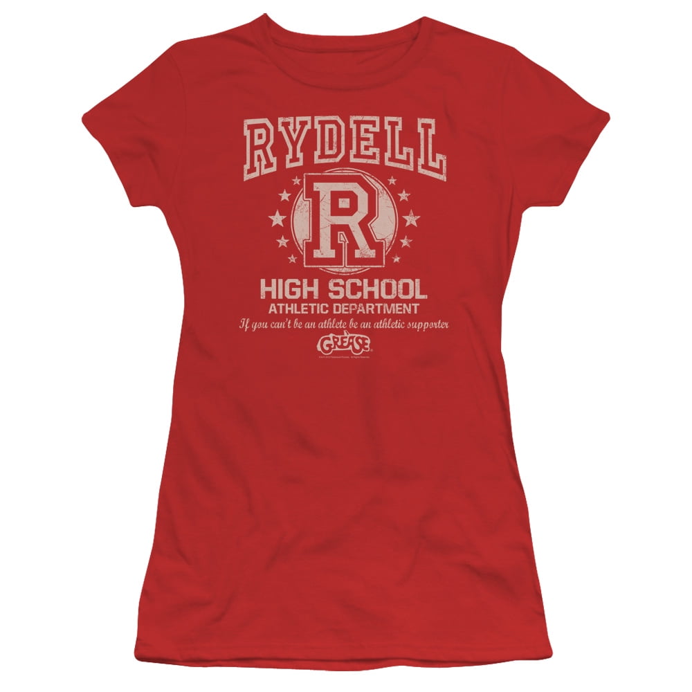 Juniors: Grease - Rydell High Apparel Womens T-Shirts - Red - Walmart.com
