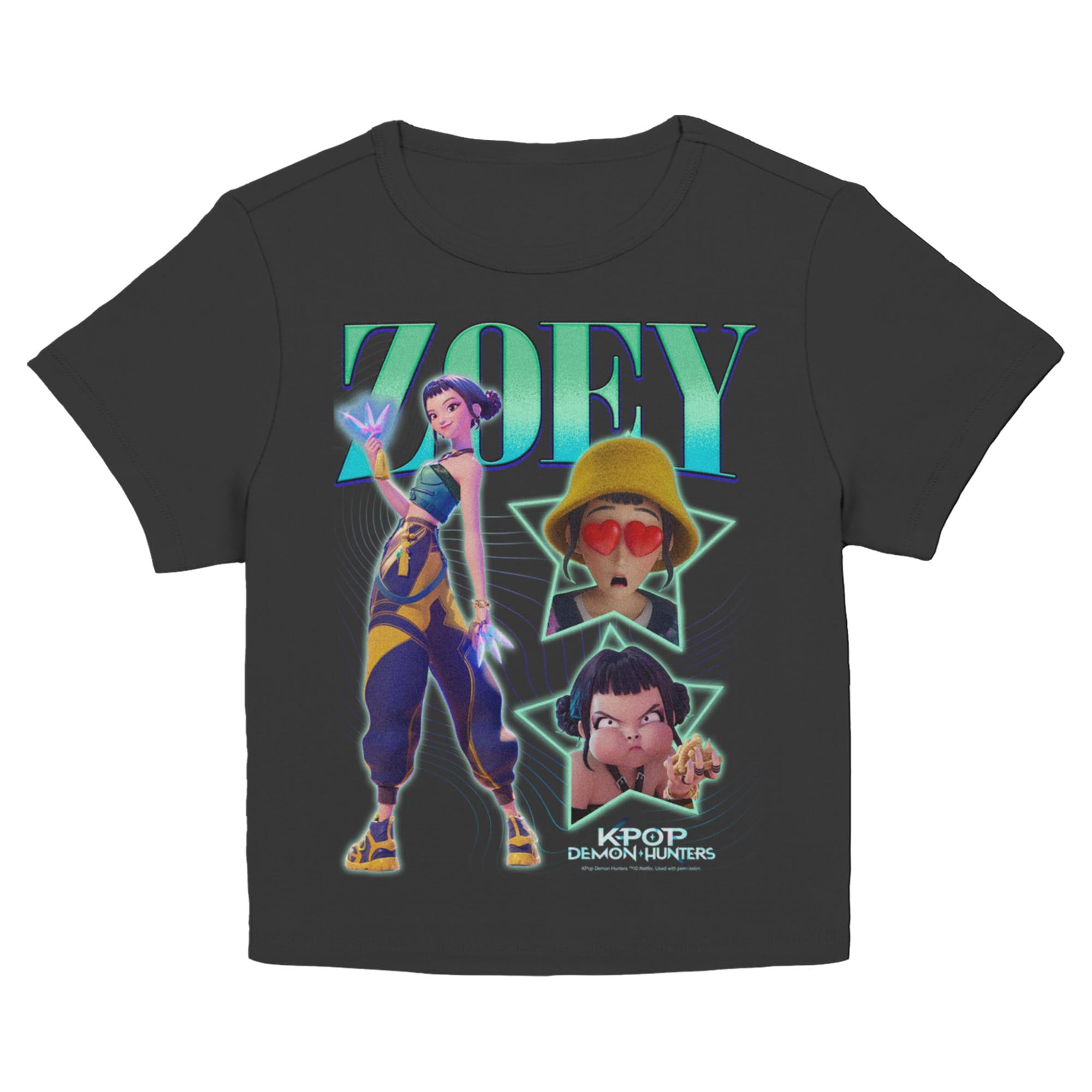 Juniors KPop Demon Hunters Your Idol Zoey T Shirt - Walmart.com