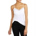 Juniors' Lace Trim Cami with Adjustable Straps - Walmart.com