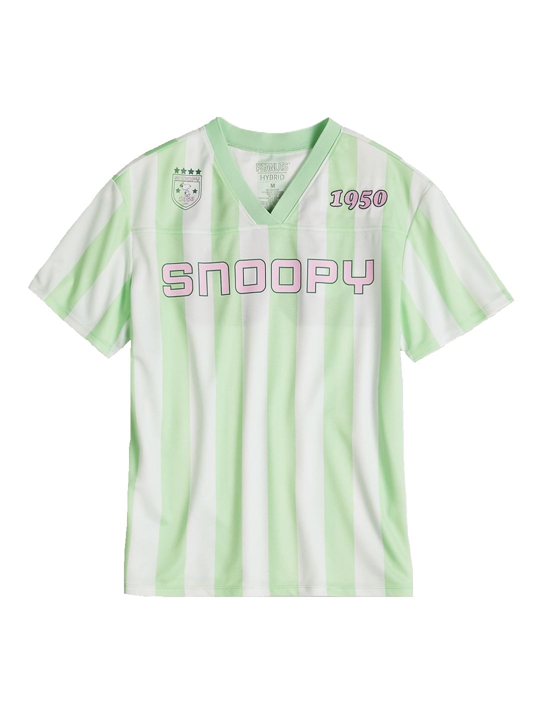 Juniors' Peanuts Snoopy Green Soccer Jersey - XS - Walmart.com