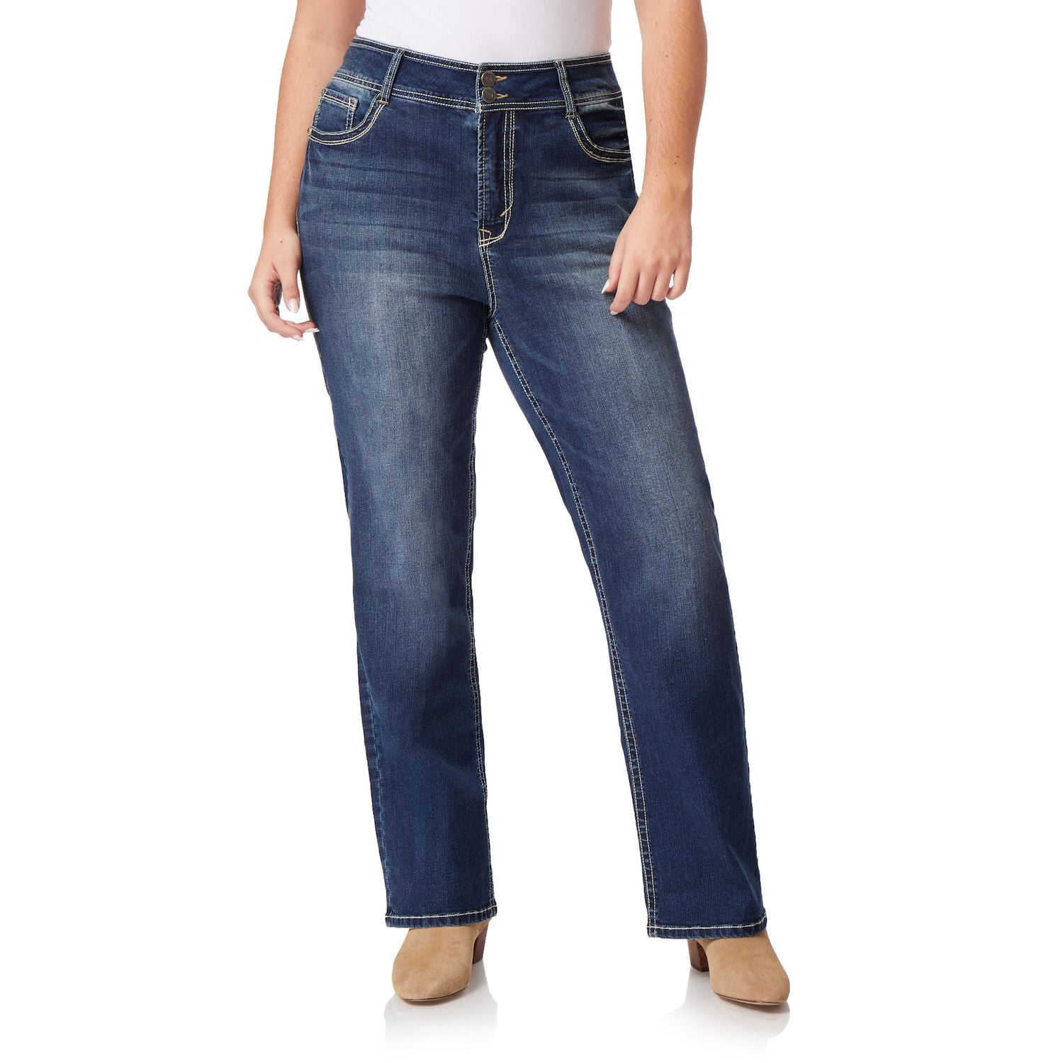 Juniors' Plus Size WallFlower Insta Stretch™ Midrise Curvy Bootcut ...