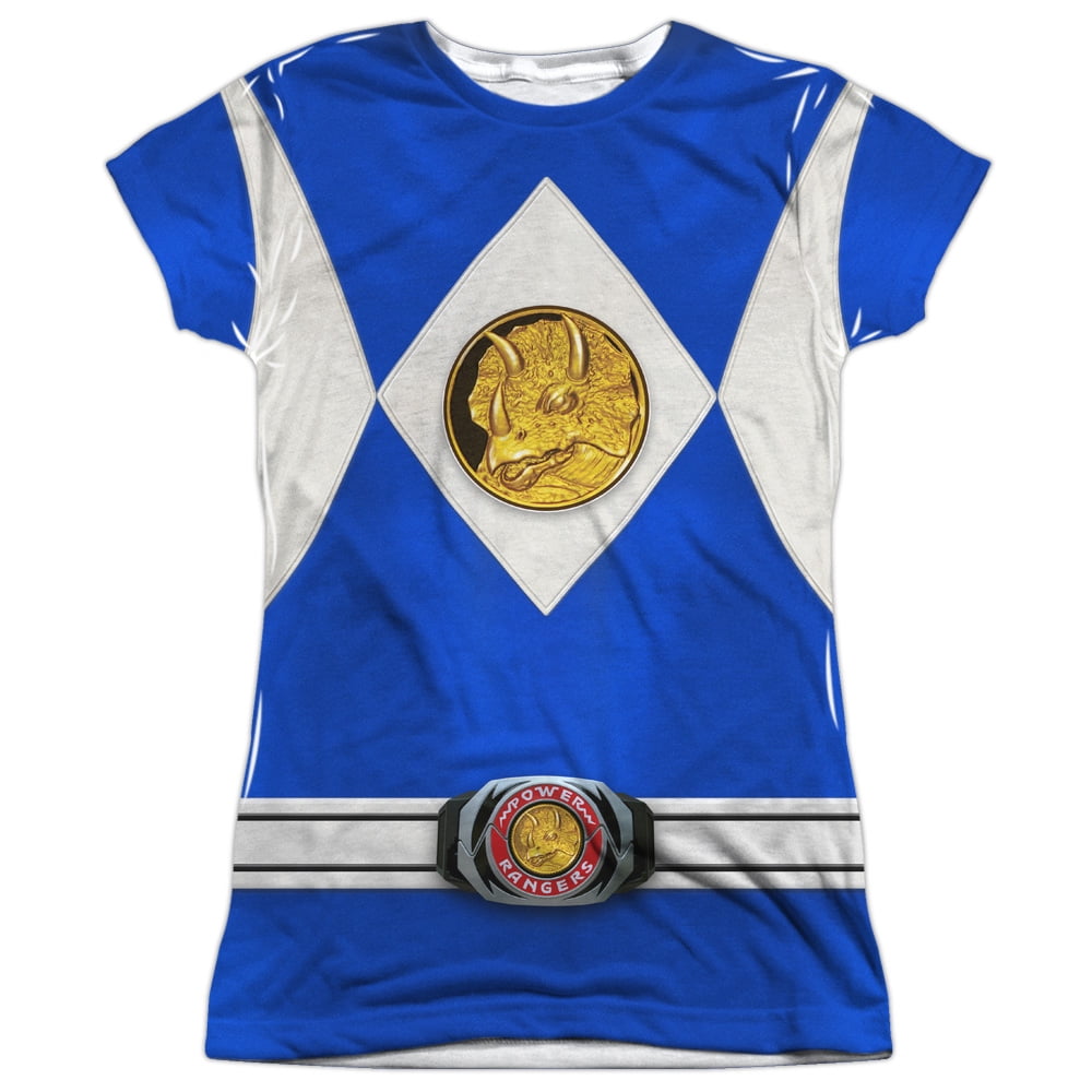Juniors: Power Rangers - Blue Ranger Emblem Womens Sublimated ...