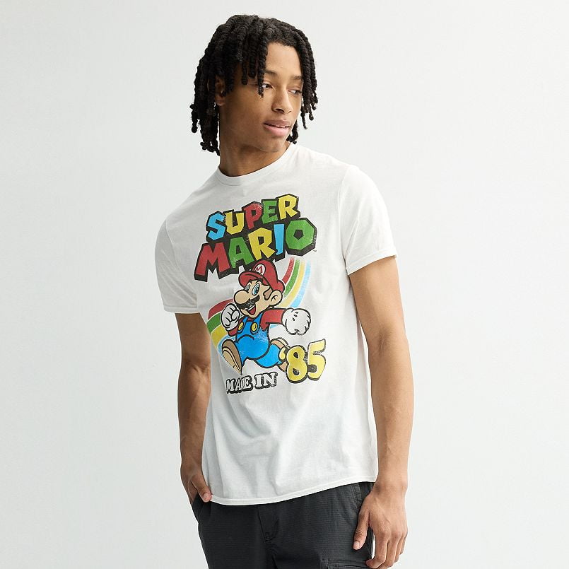 Men's Nintendo Super Mario "Made in '85" Graphic Tee - Walmart.com