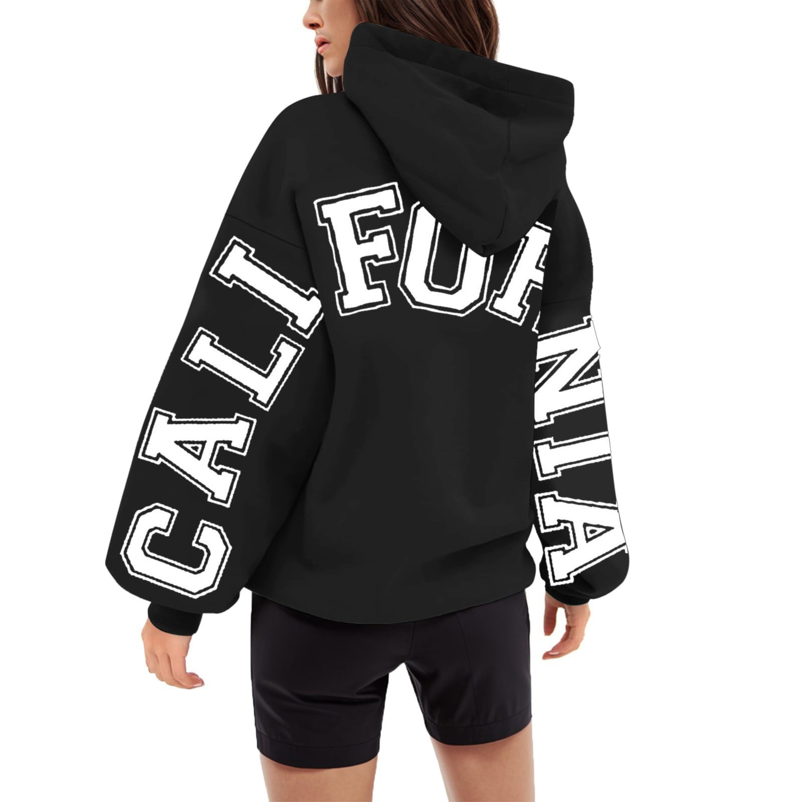 Juniors Teen Girls Letter Print Graphic Print Casual hoodie Athletic ...