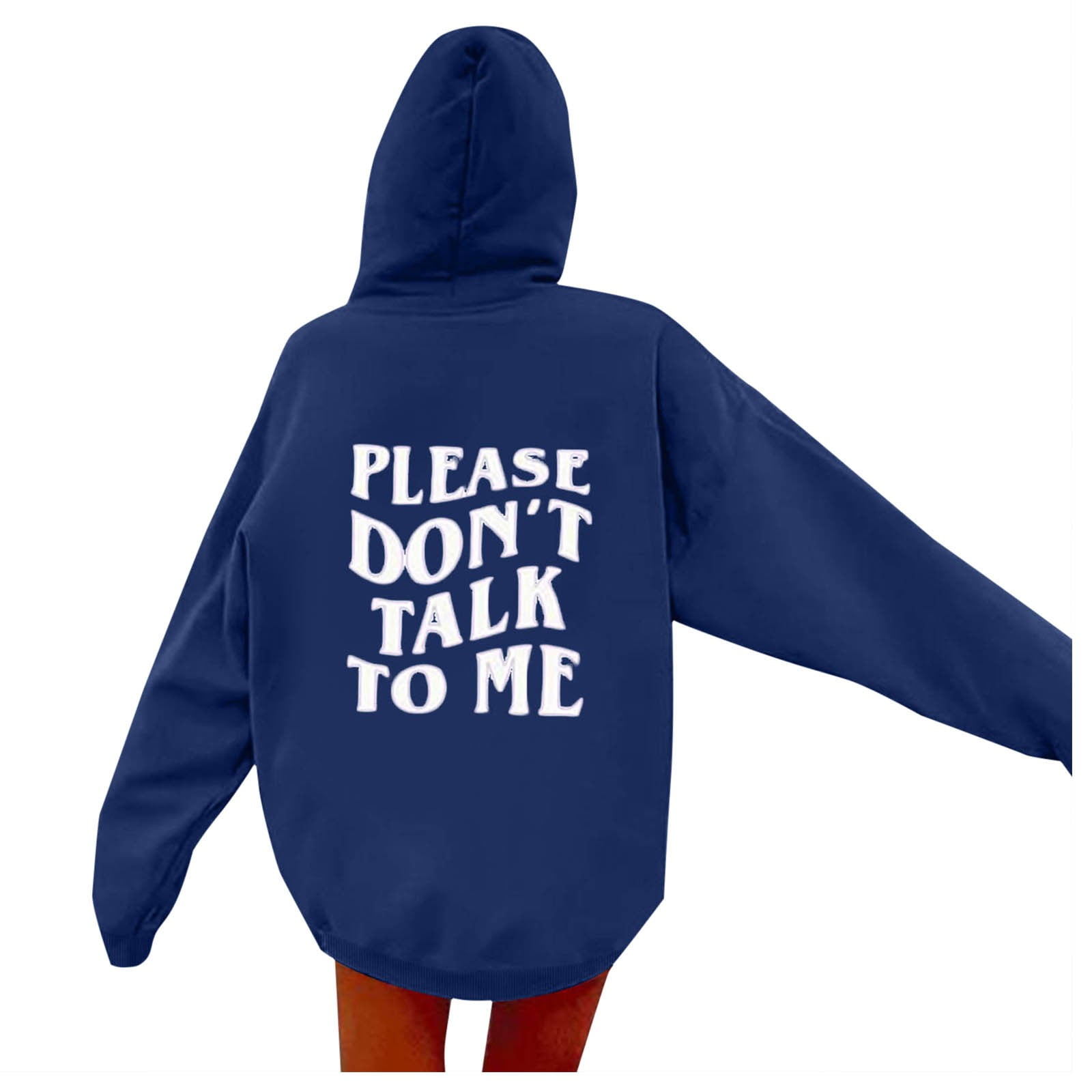 Juniors Teen Girls Letter Print Graphic Print Drawstring Fleece hoodie ...