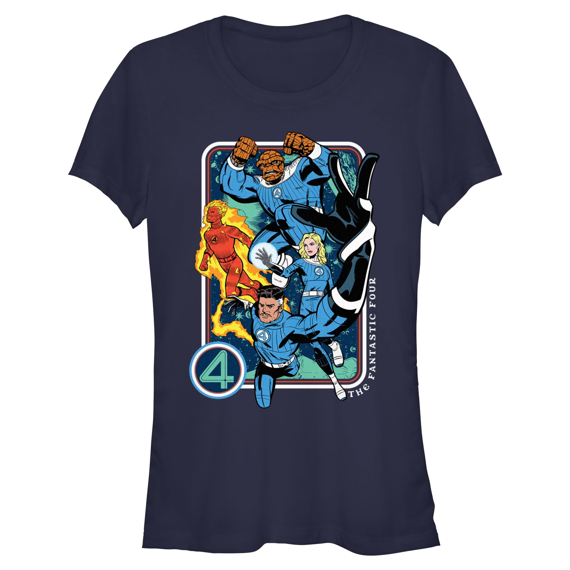 Juniors The Fantastic Four: First Steps Action Heroes T Shirt - Walmart.com