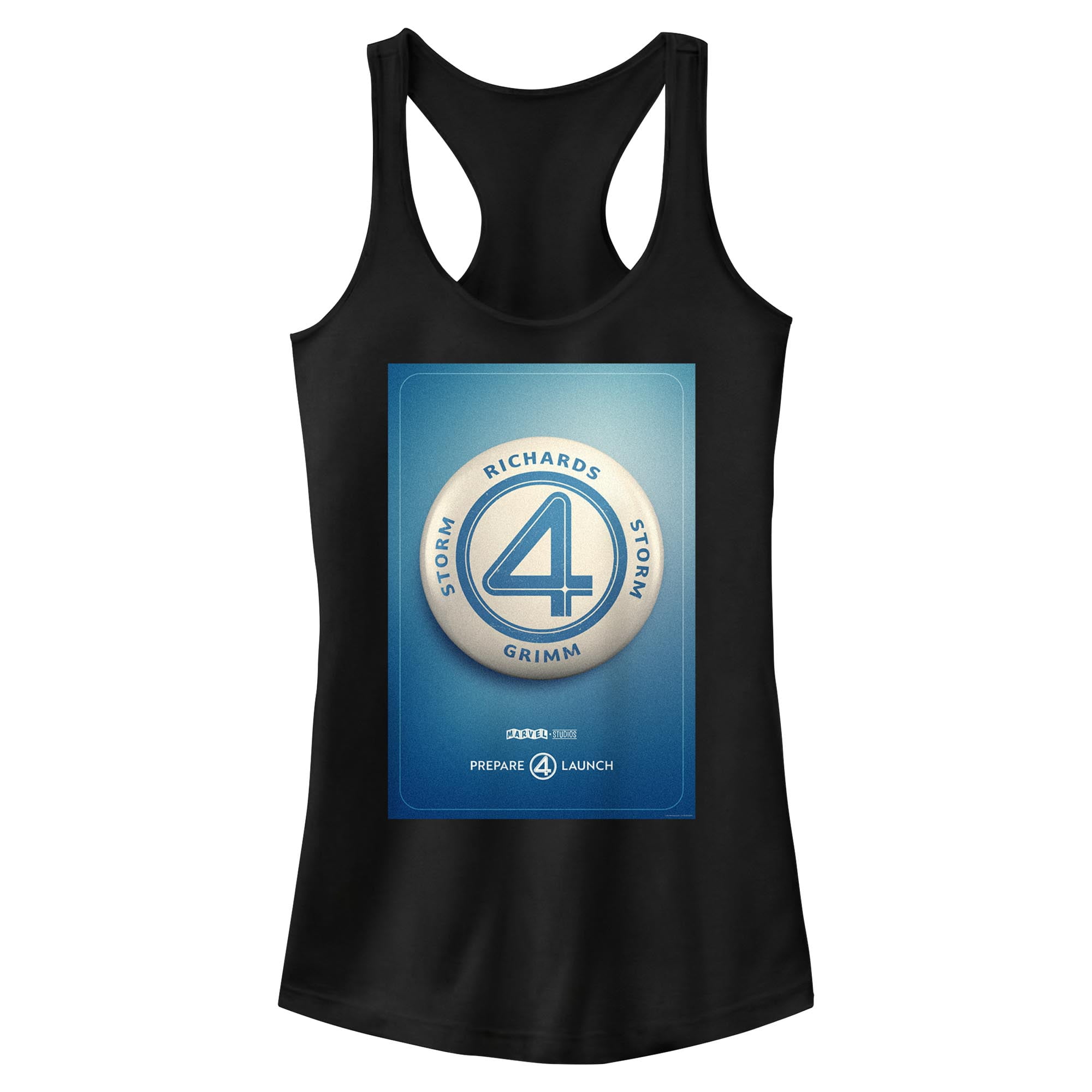 Juniors The Fantastic Four: First Steps Prepare 4 Launch Racerback Tank ...