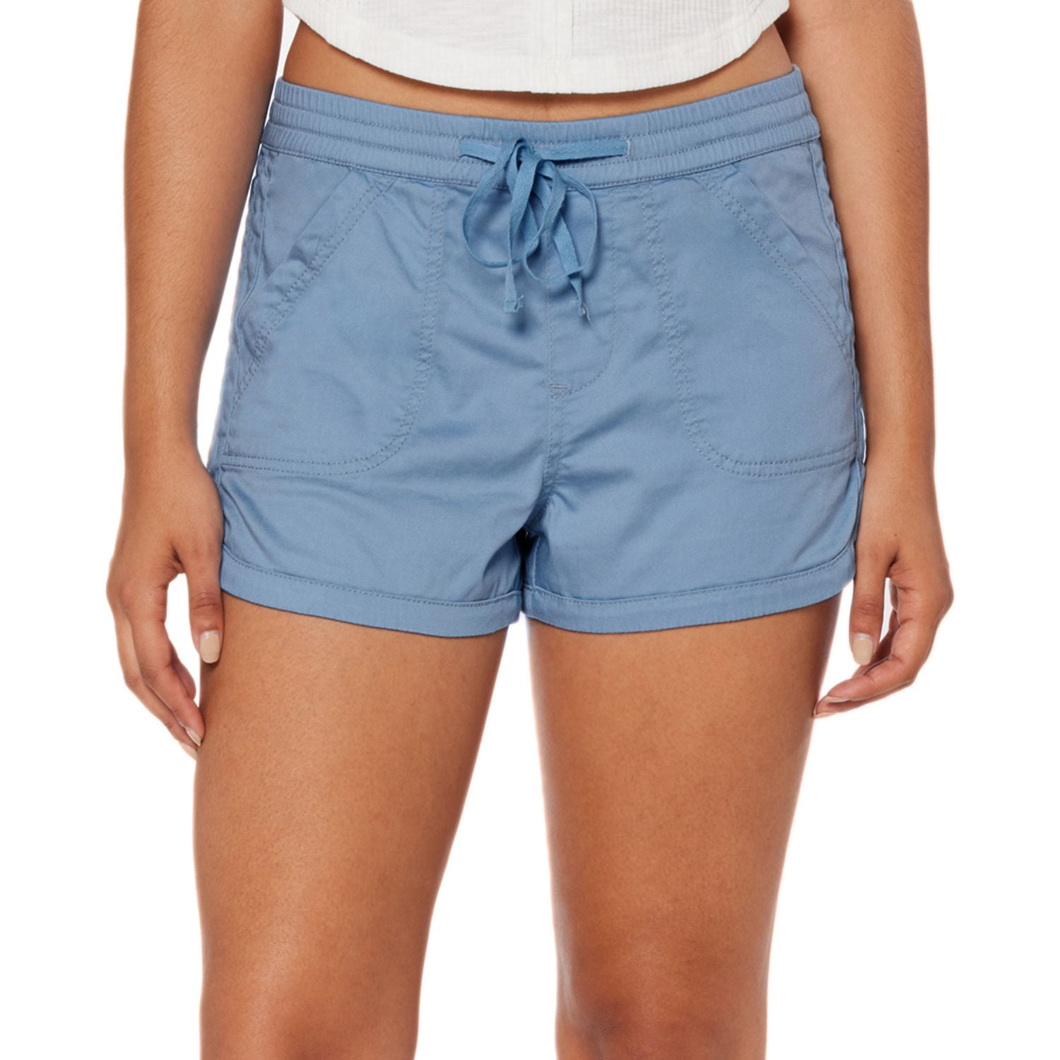 Juniors' Unionbay Maribeth Sateen Shorts Color: Skyway Size: MEDIUM ...