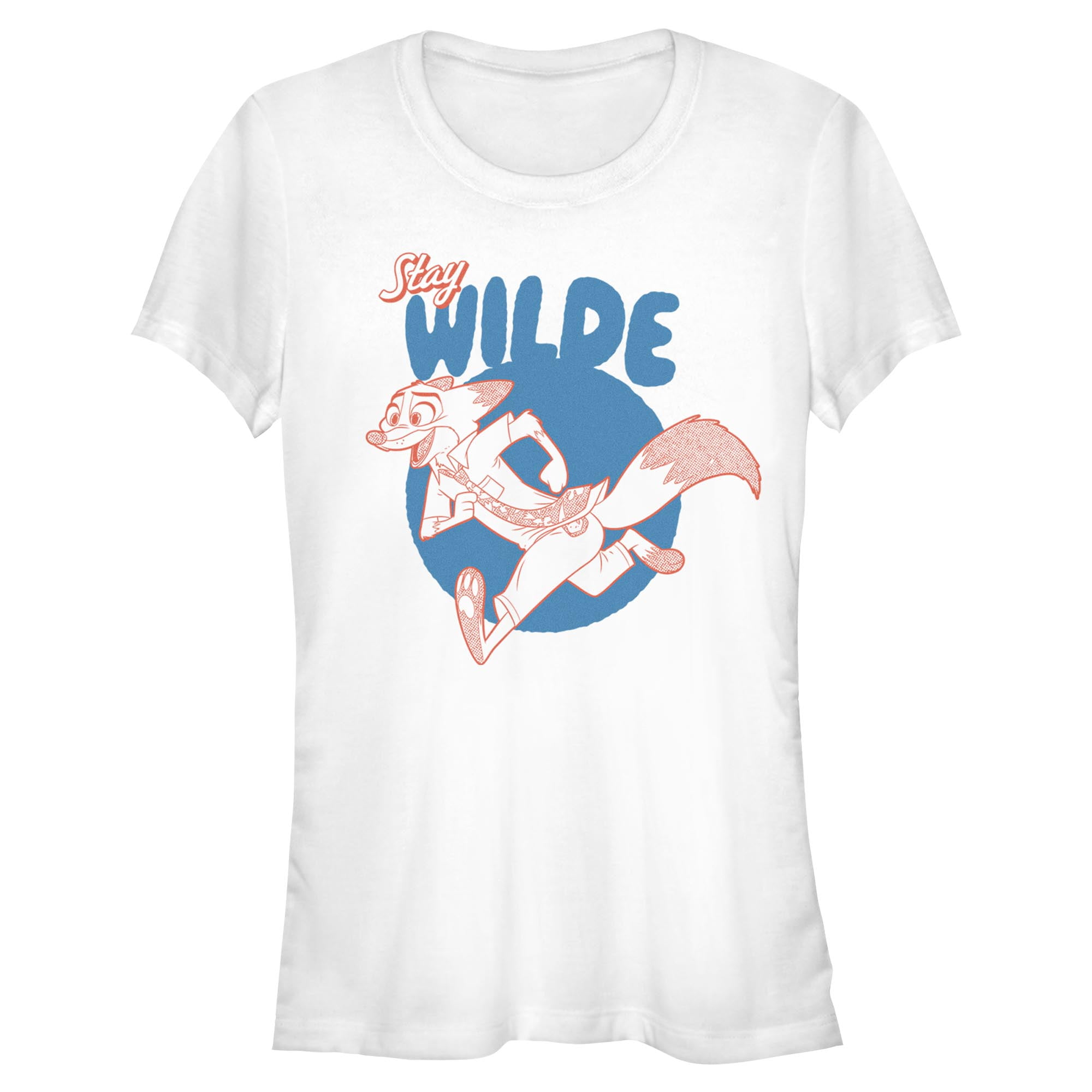 Juniors Zootopia 2 Nick Stay Wilde on the Run T Shirt - Walmart ...