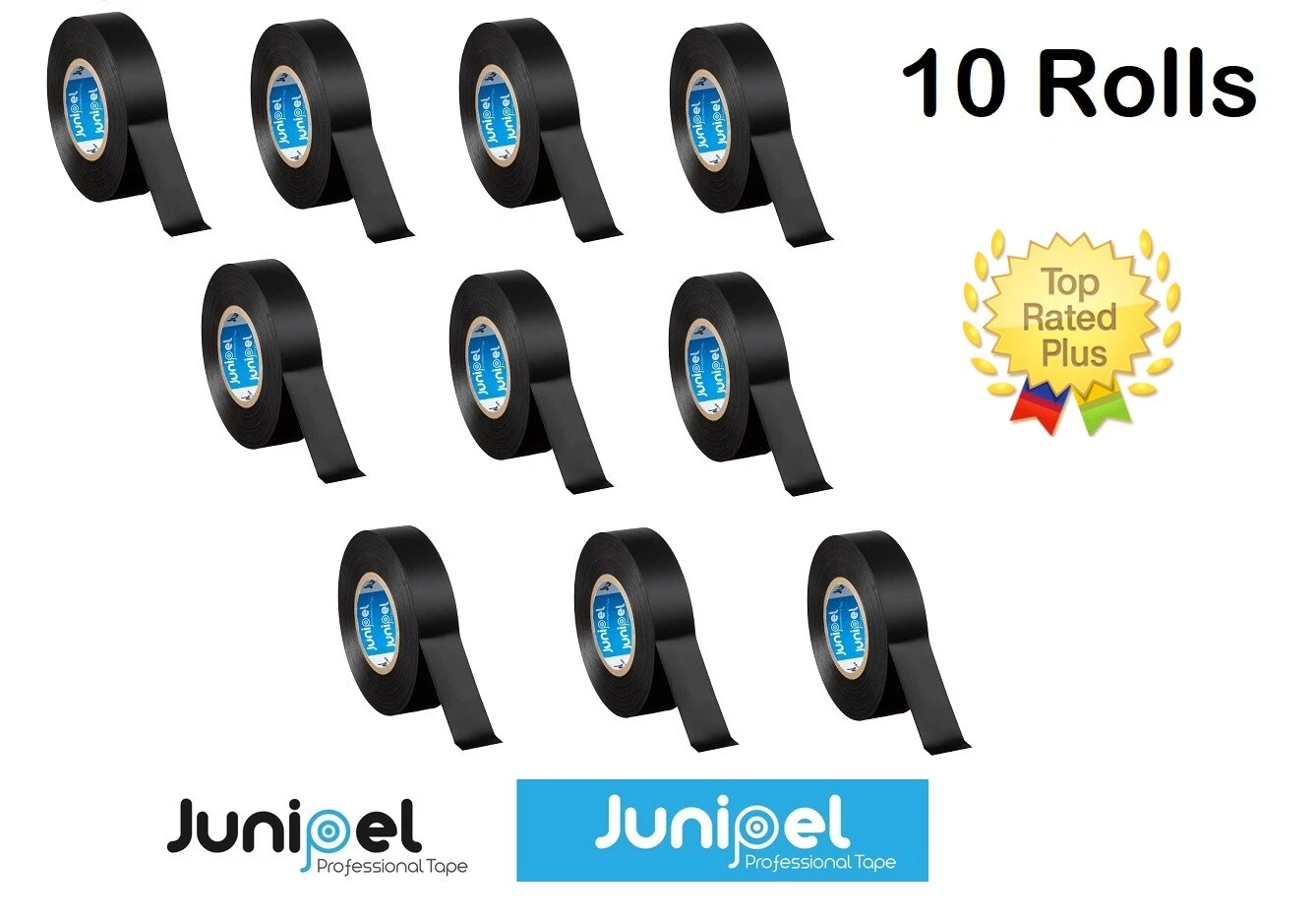 Junipel Utility Grade Vinyl Pvc Electrical Wire Tape 3/4 In. X 66 Ft ...